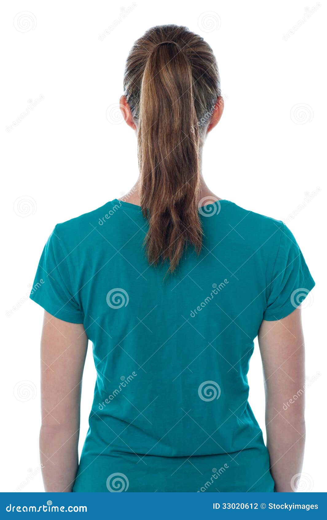 Back Pose of a Woman Facing the Wall Stock Photo - Image of posing ...