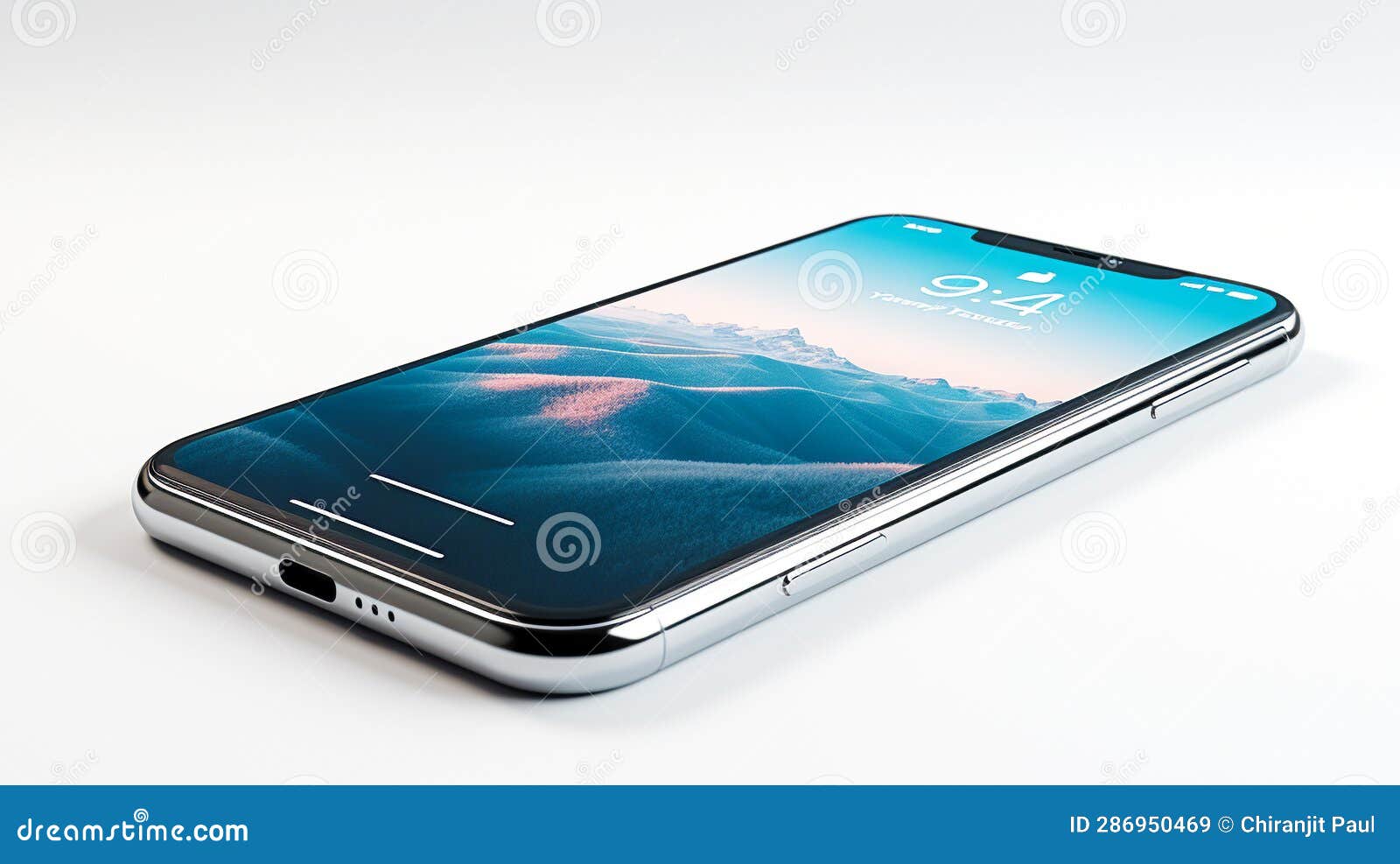 Back Position Smartphone Device Tech Stock Illustration - Illustration ...