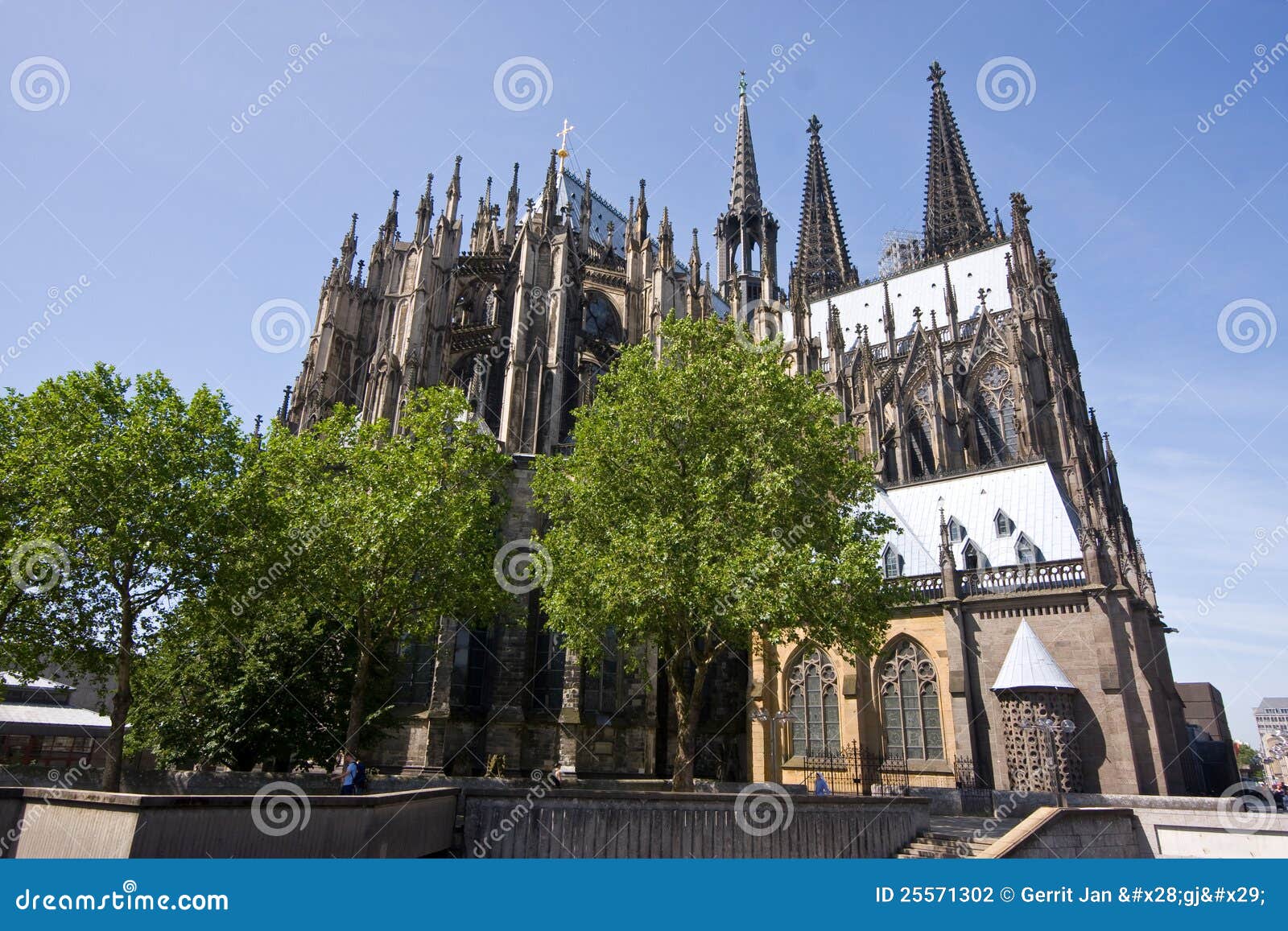 Back Premises of the Famous Cologne Cathedral Stock Photo - Image of ...