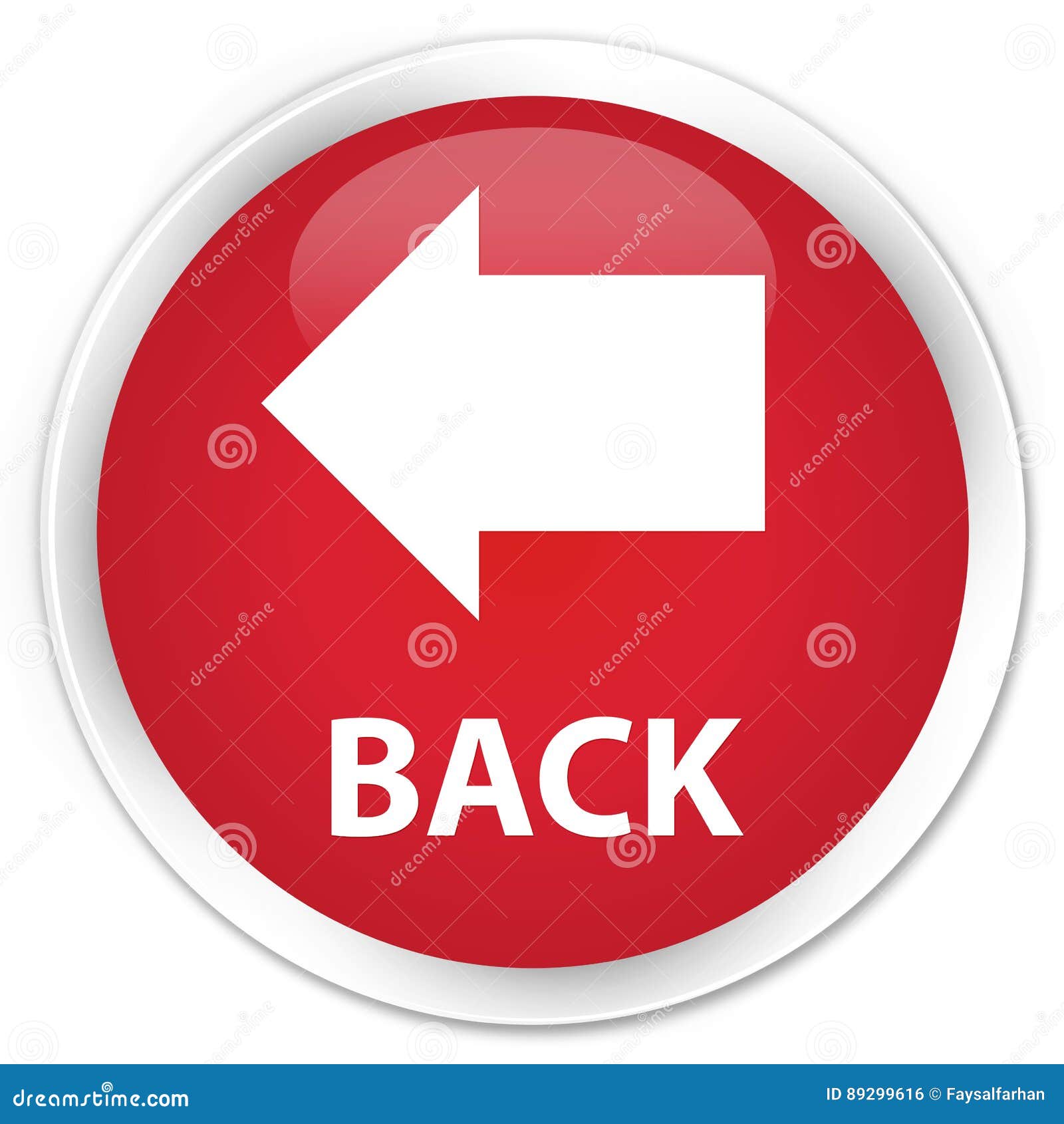 Back Premium Red Round Button Stock Illustration - Illustration of ...
