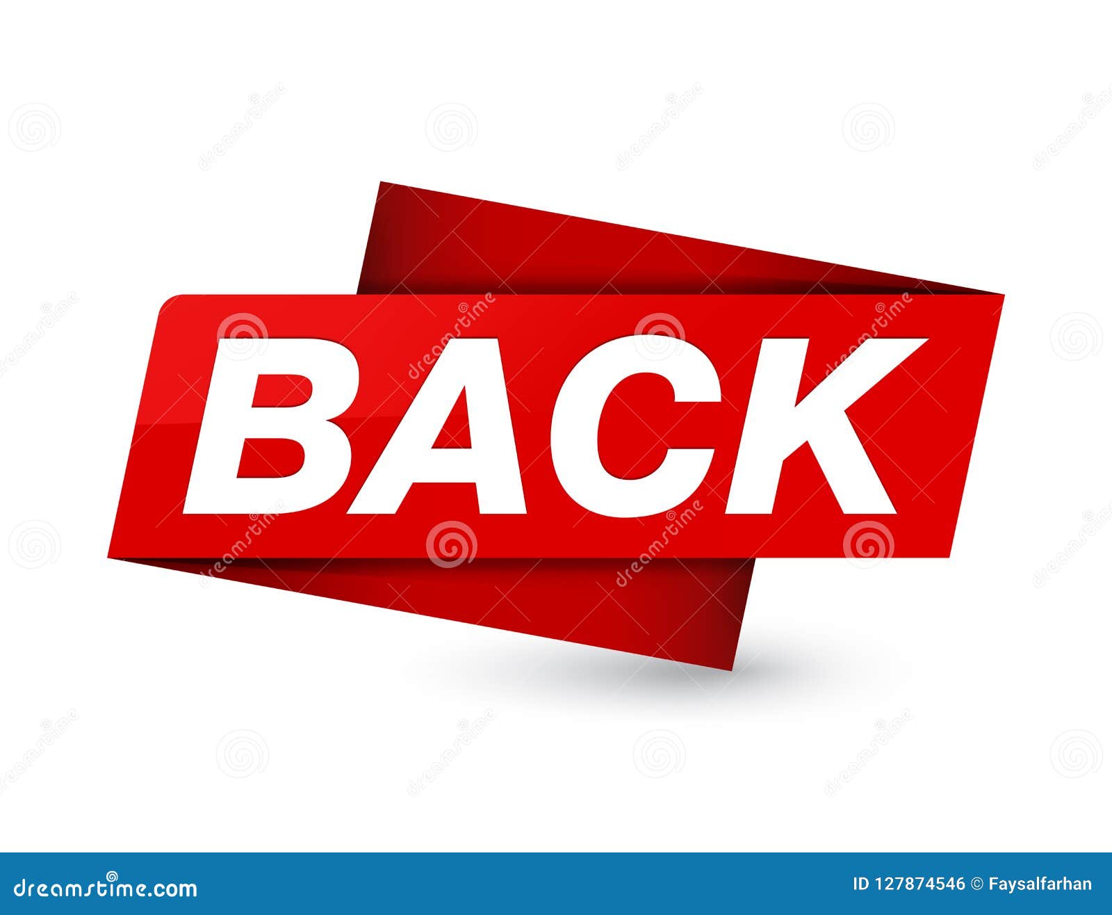 Back premium red tag sign stock illustration. Illustration of word ...