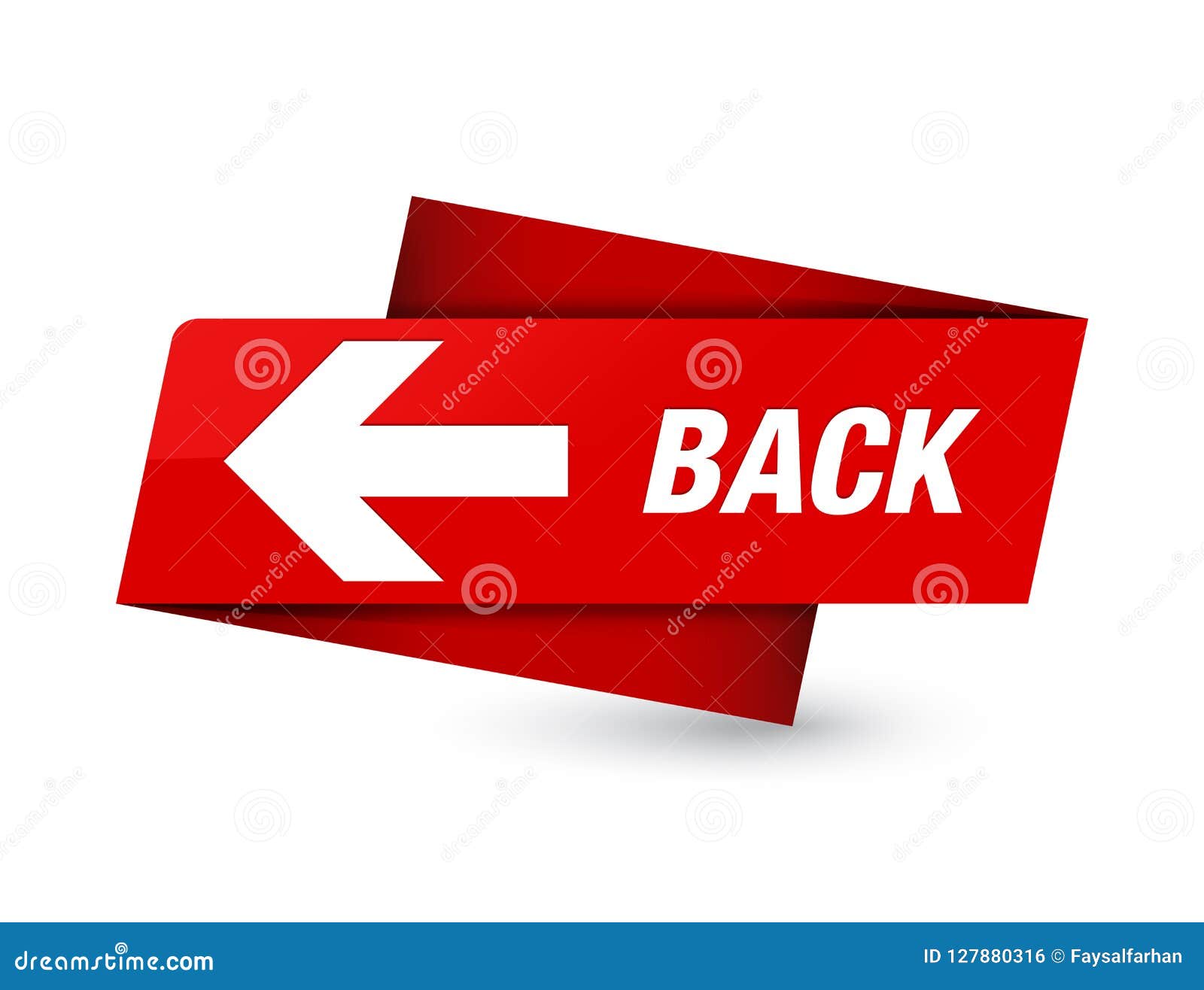 Back premium red tag sign stock illustration. Illustration of symbol ...
