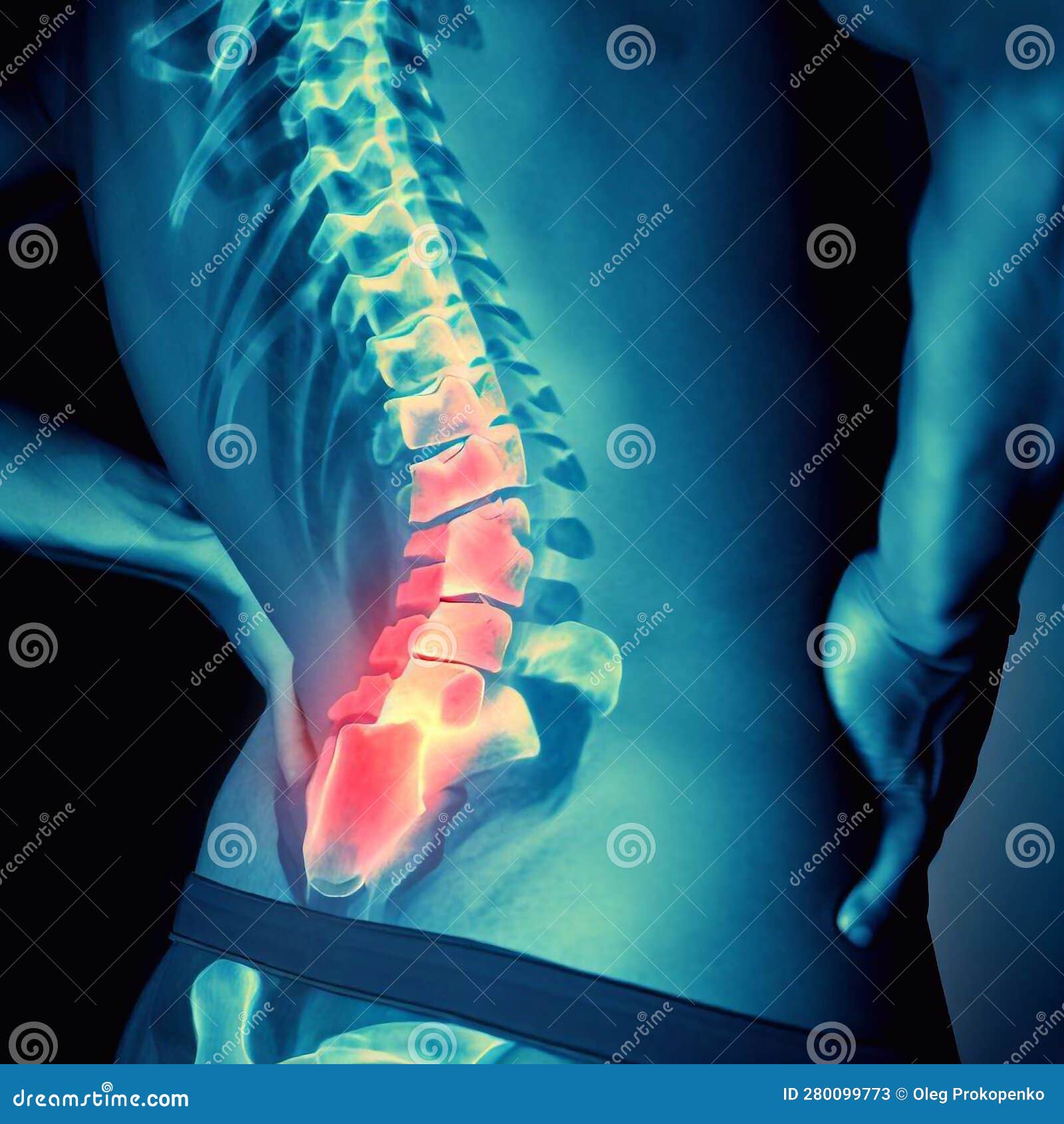 Back Problems, Pain, Sciatica, Spine Stock Illustration - Illustration ...