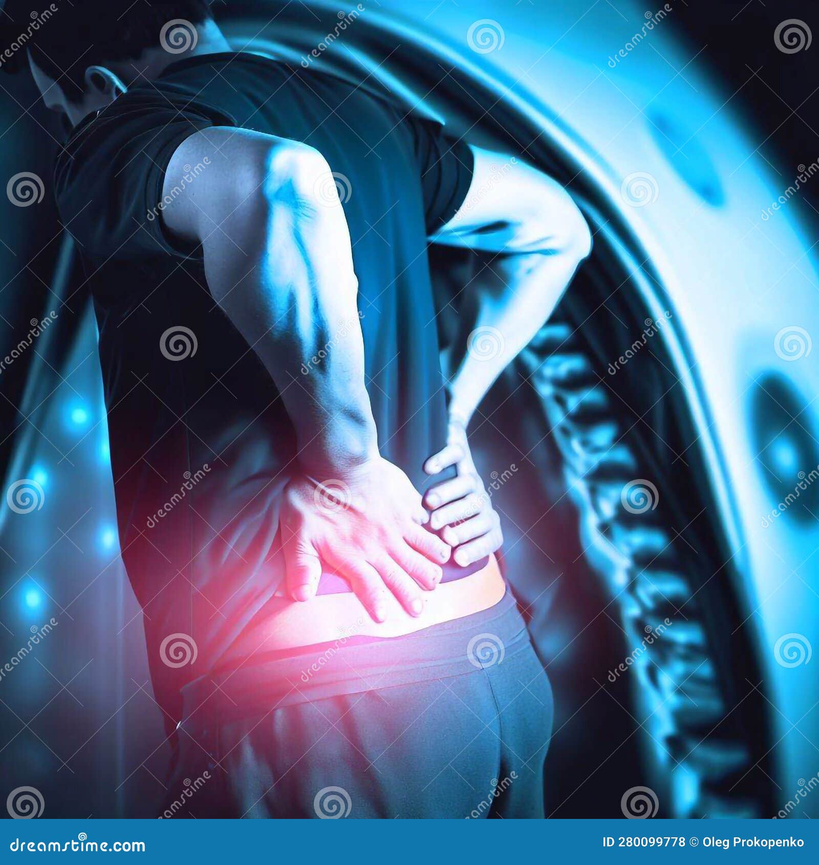 Back Problems, Pain, Sciatica, Spine Stock Illustration - Illustration ...