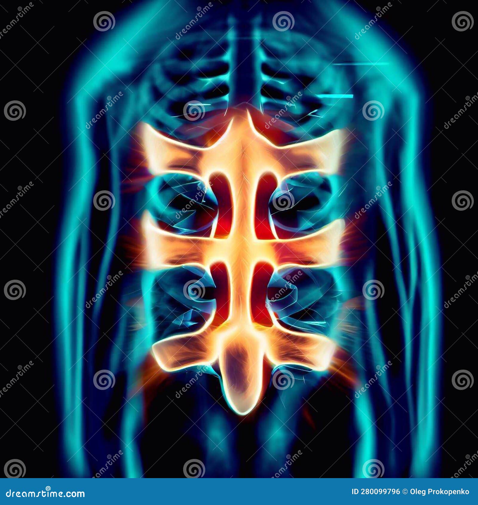 Back Problems, Pain, Sciatica, Spine Stock Illustration - Illustration ...