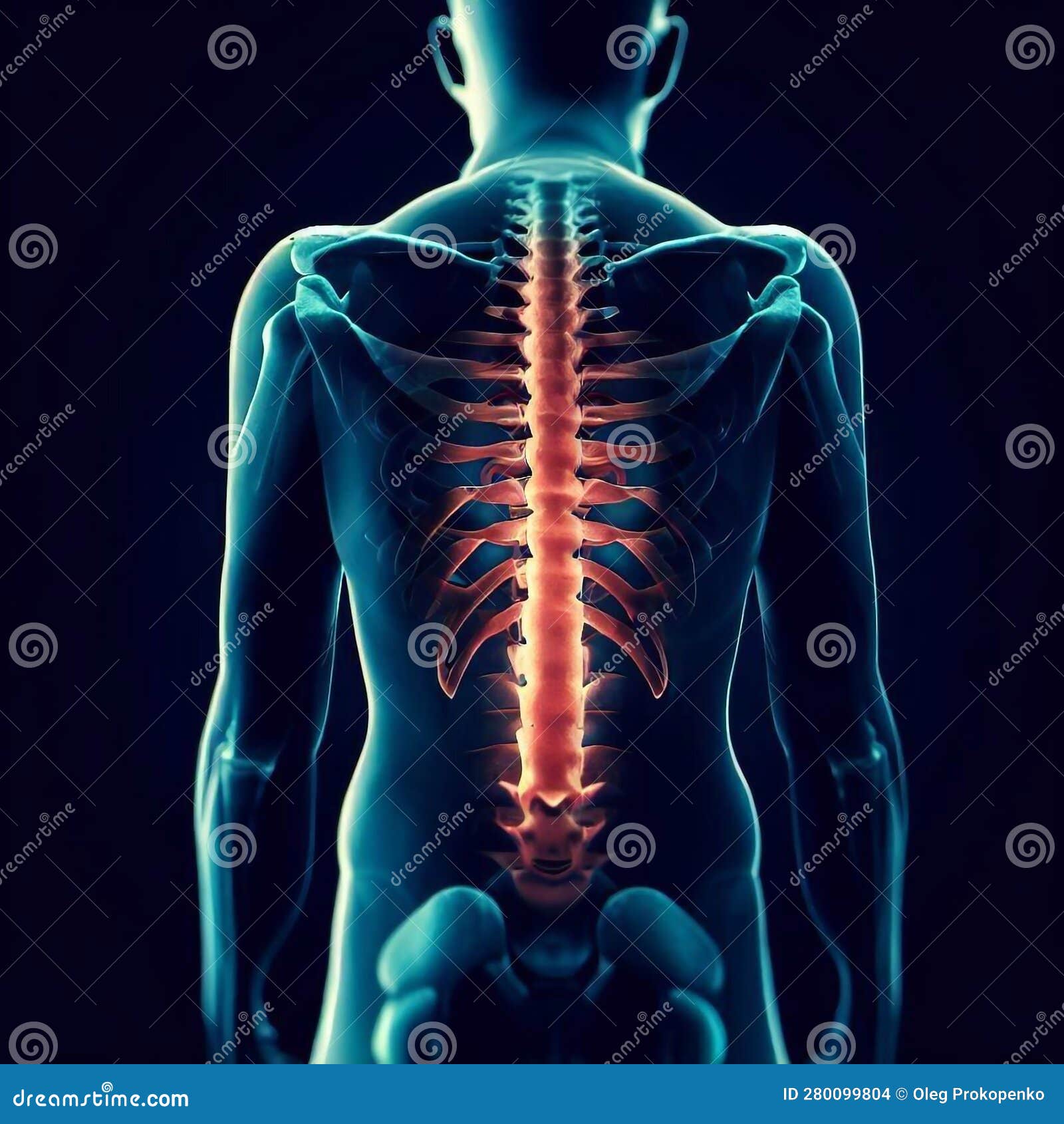 Back Problems, Pain, Sciatica, Spine Stock Illustration - Illustration ...