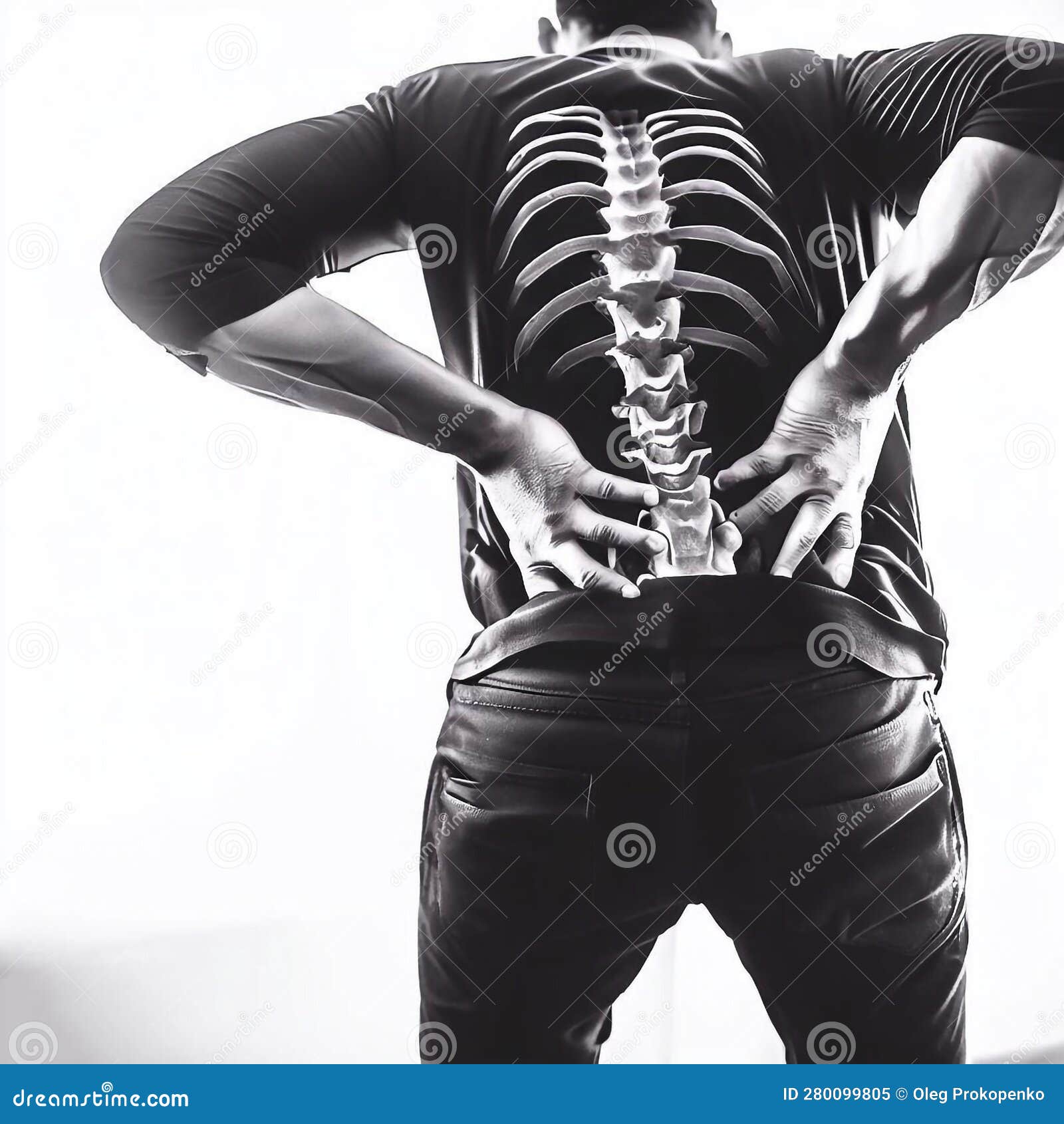 Back Problems, Pain, Sciatica, Spine Stock Illustration - Illustration ...