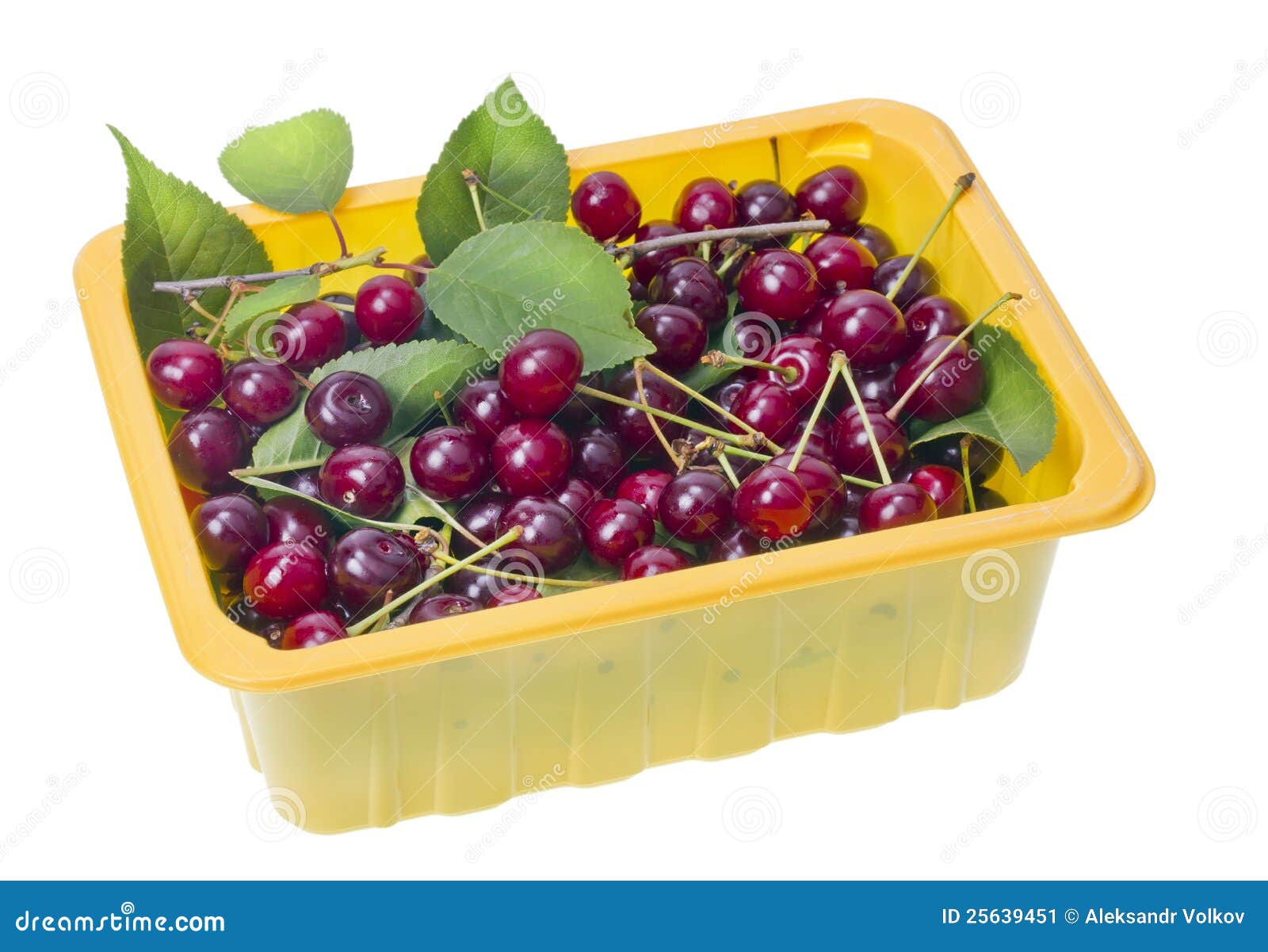 Back Red Cherries in Container Stock Image - Image of berry, container ...