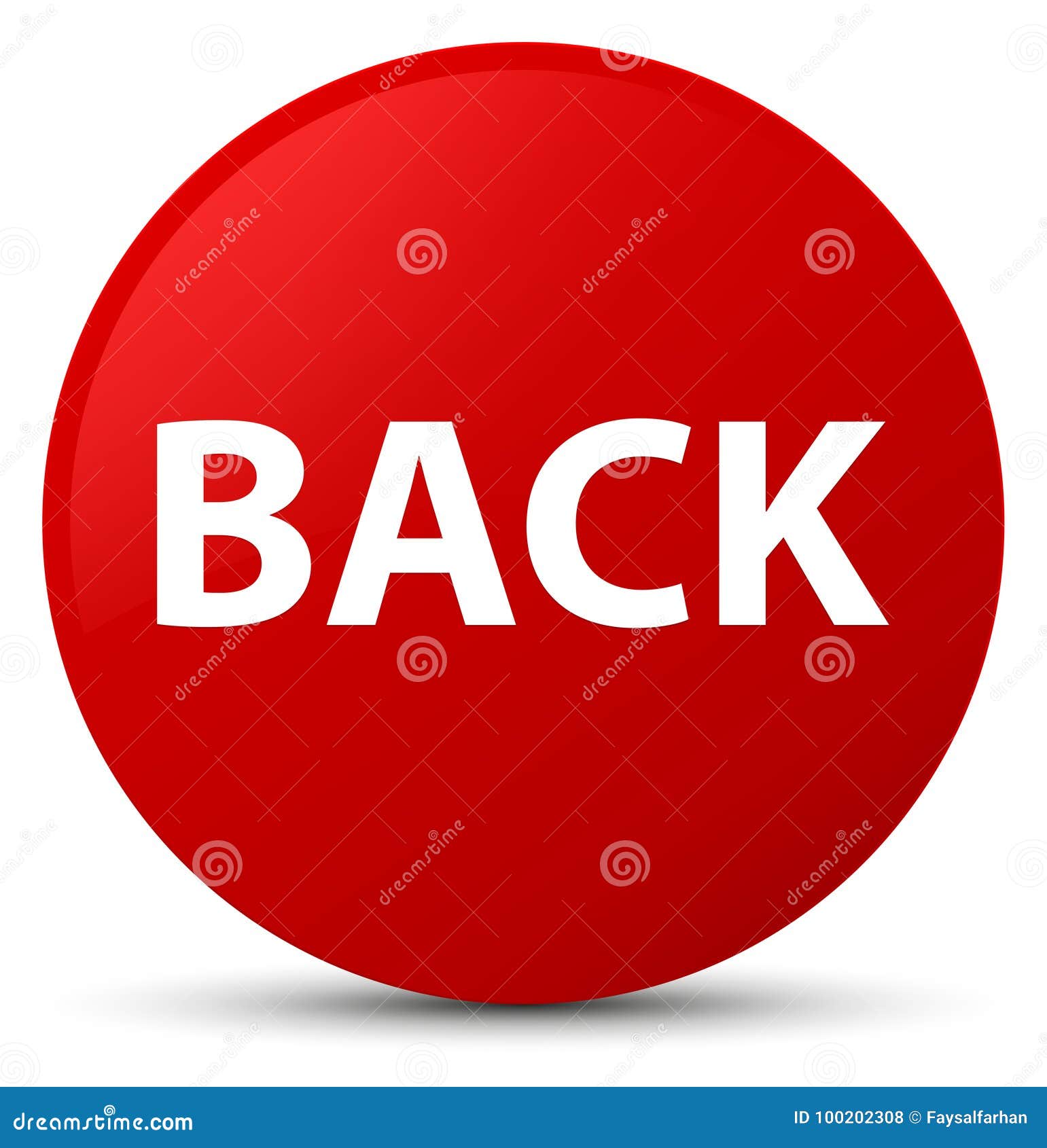 Back red round button stock illustration. Illustration of button ...