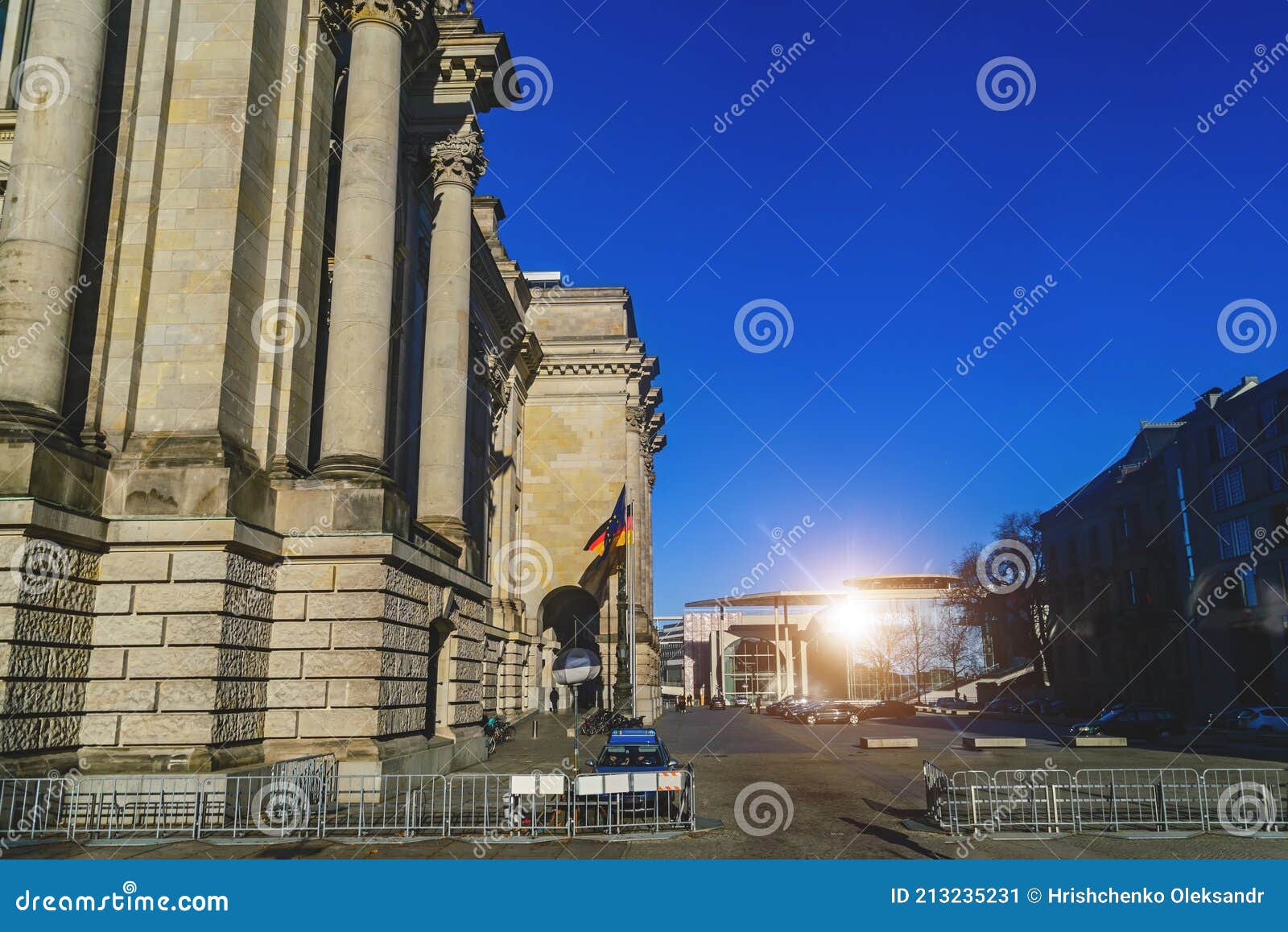 The Back of the Reichstag Building Stock Image - Image of cityscape ...