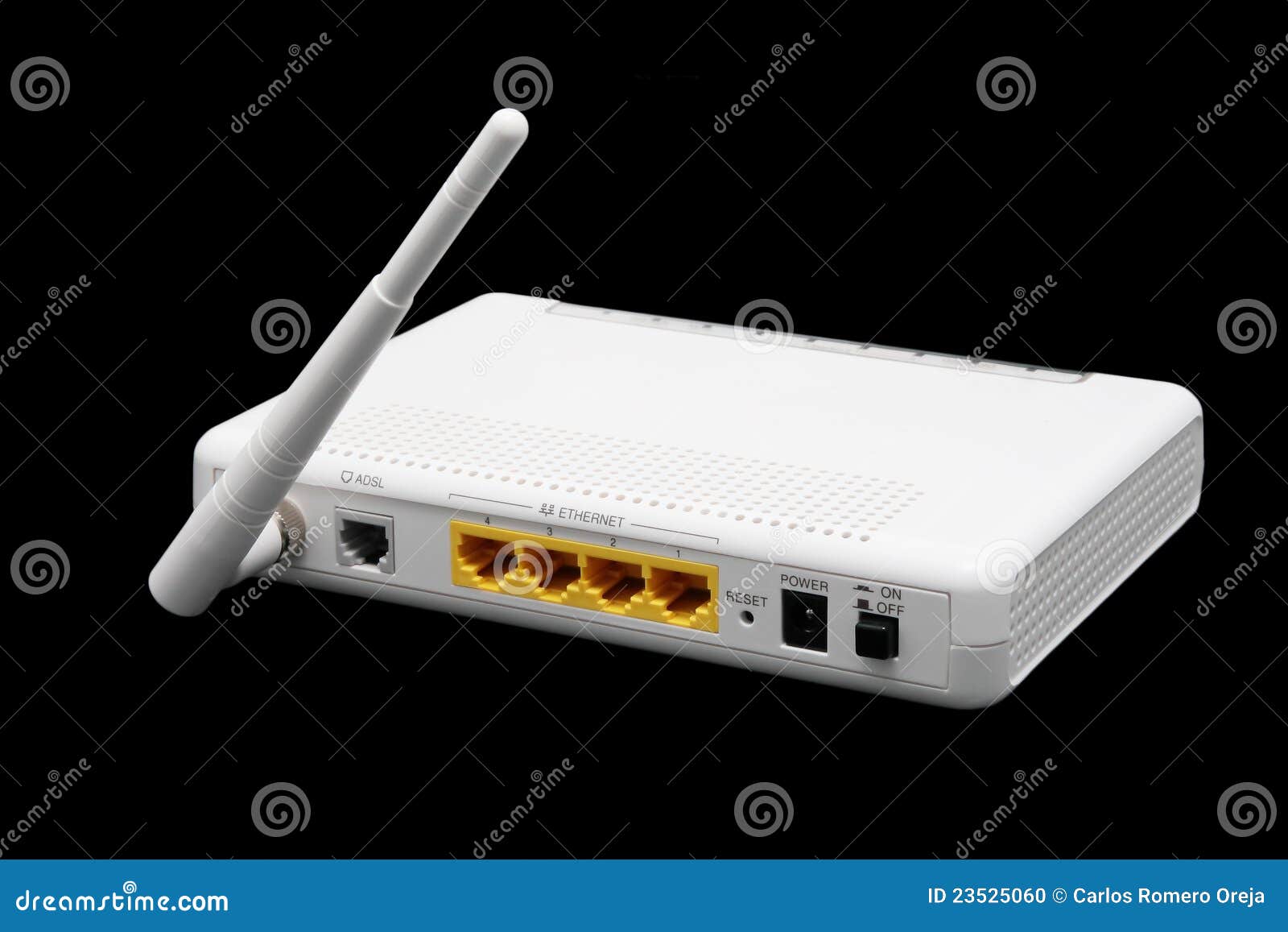 Back Of A Router Stock Photo - Image: 23525060