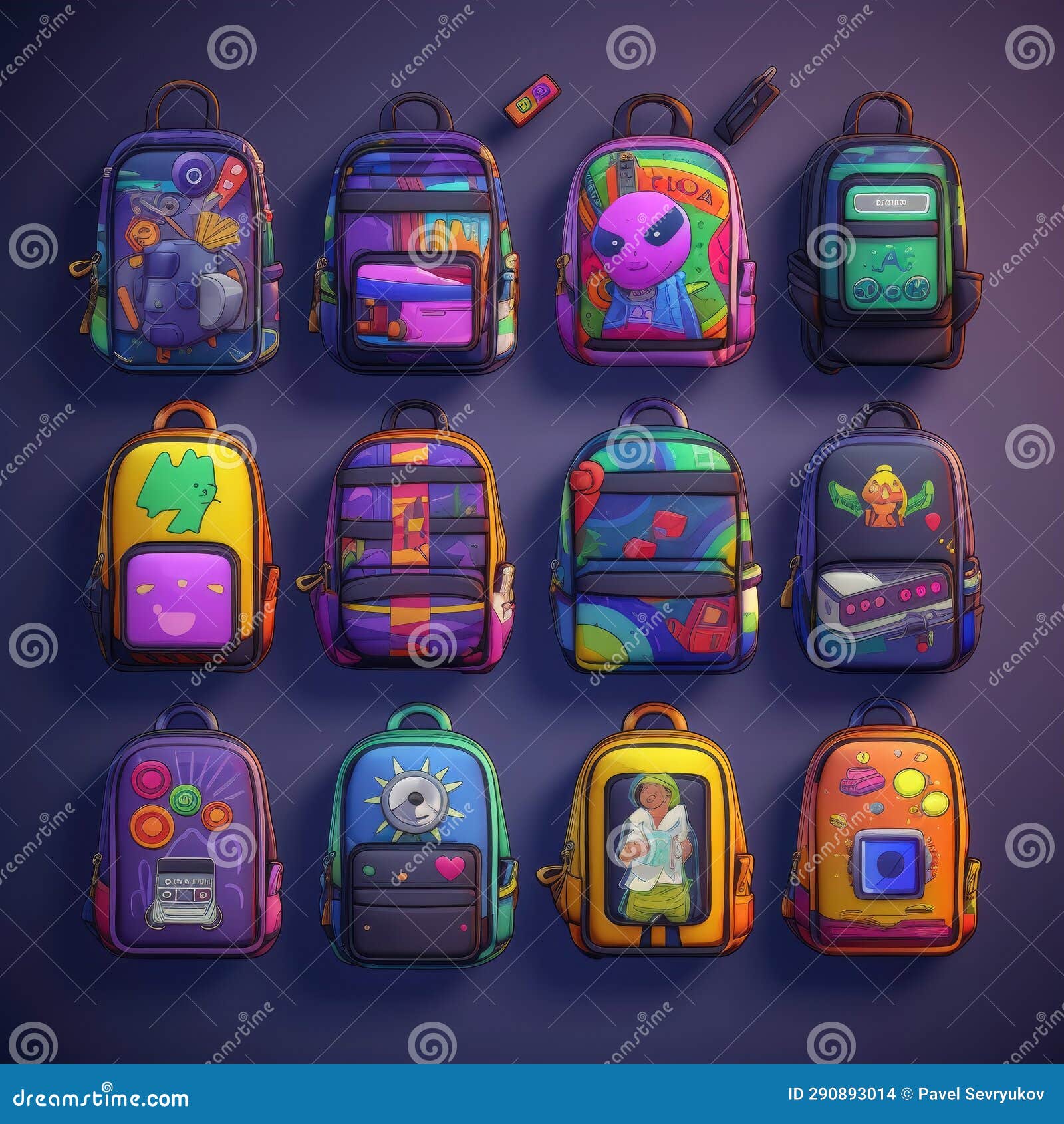 Back School Backpack Ai Generated Stock Photo - Image of education ...