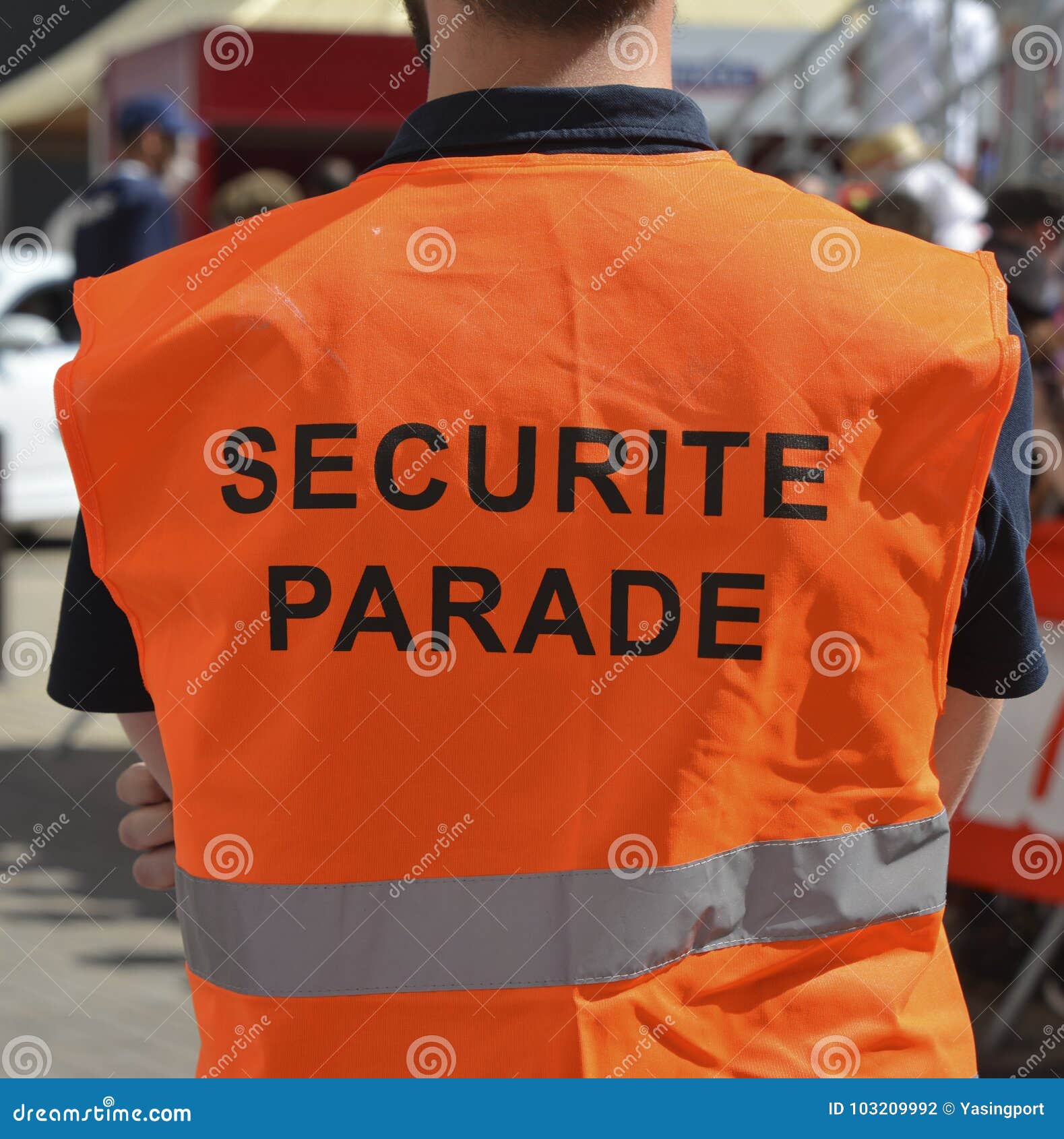 Back of a security guard stock photo. Image of arrest - 103209992
