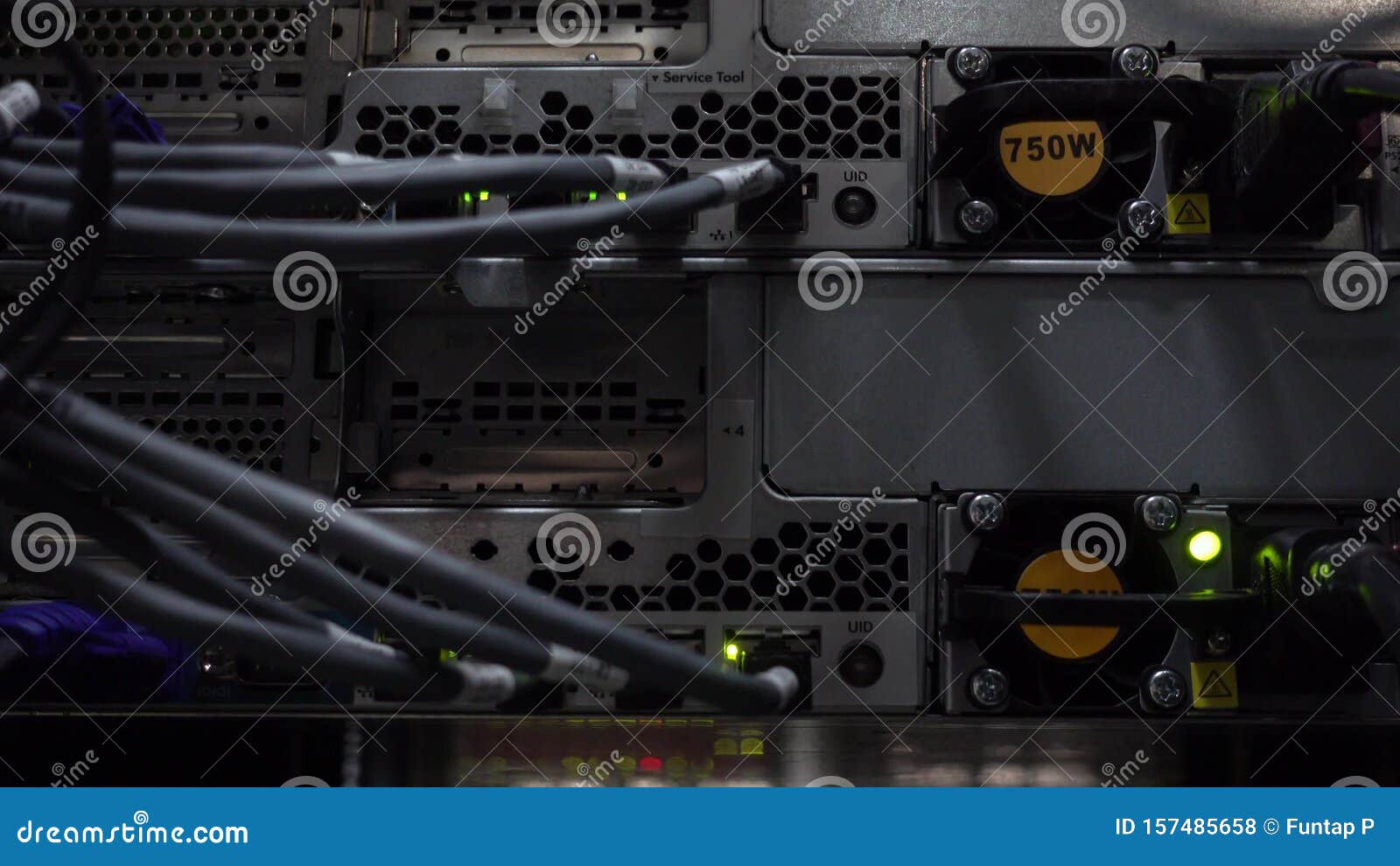 The Back of the Server Rack. Datacenter. Stock Footage - Video of ...