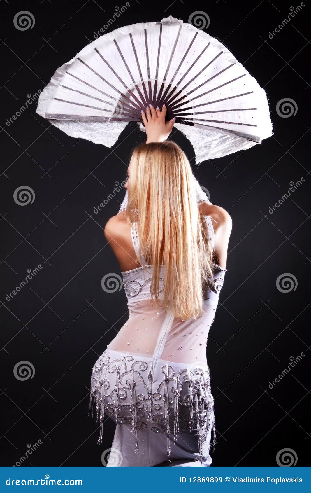 Back of girl stock image. Image of female, glossy, diamonds - 12869899