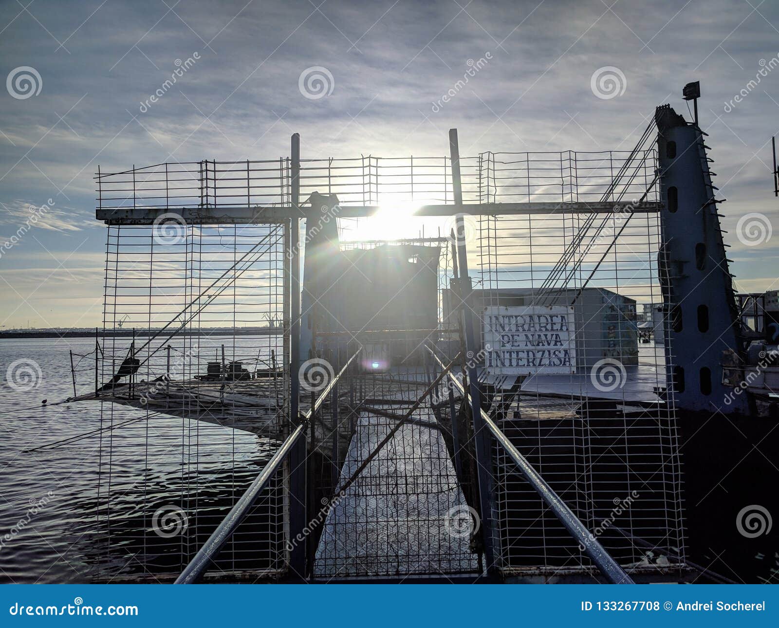 Back of Ship on the Black Sea Stock Photo - Image of light, access ...