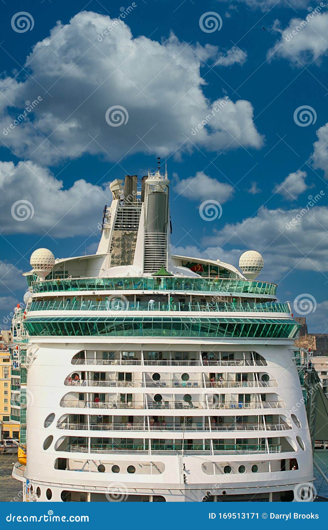 Back of Ship in Port stock image. Image of transport - 169513171
