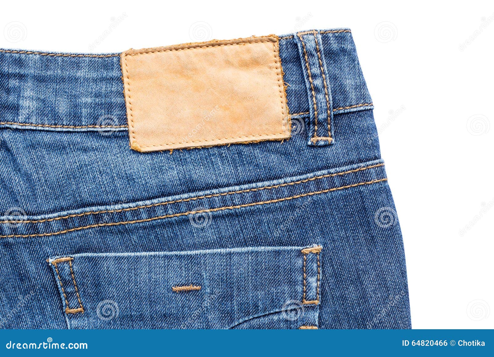 Back side of blue jeans stock photo. Image of background - 64820466