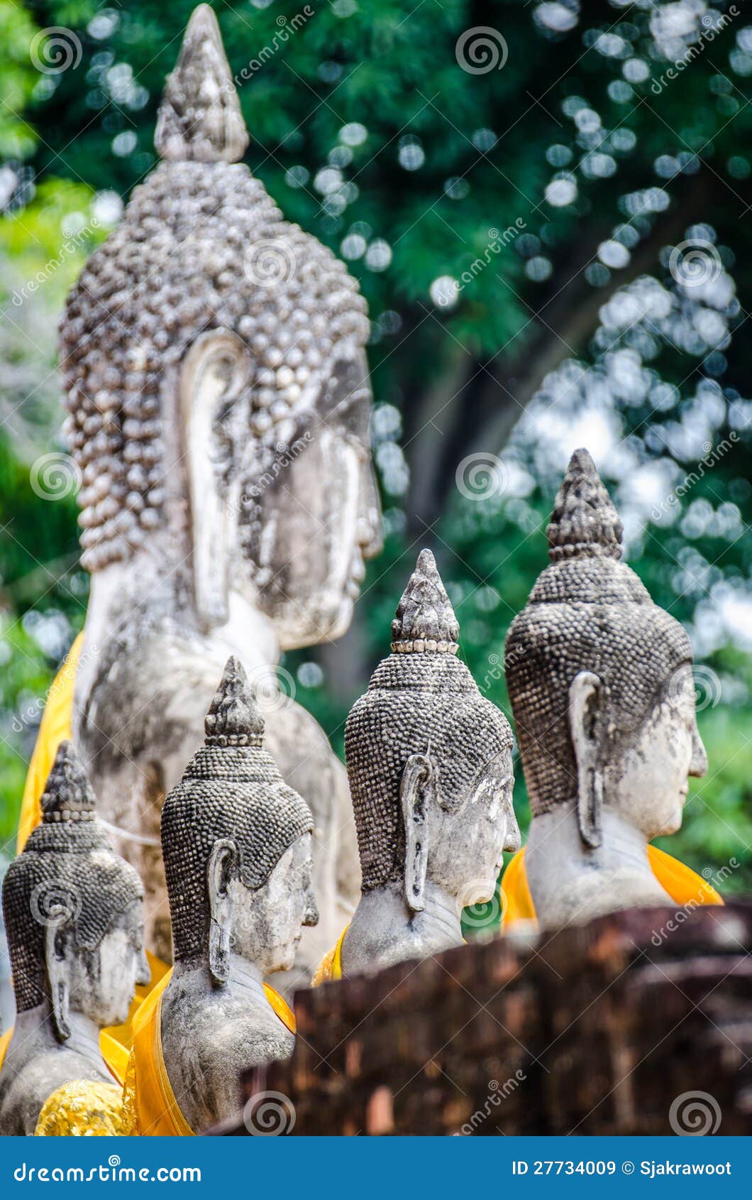 Back side buddha statue stock image. Image of golden - 27734009