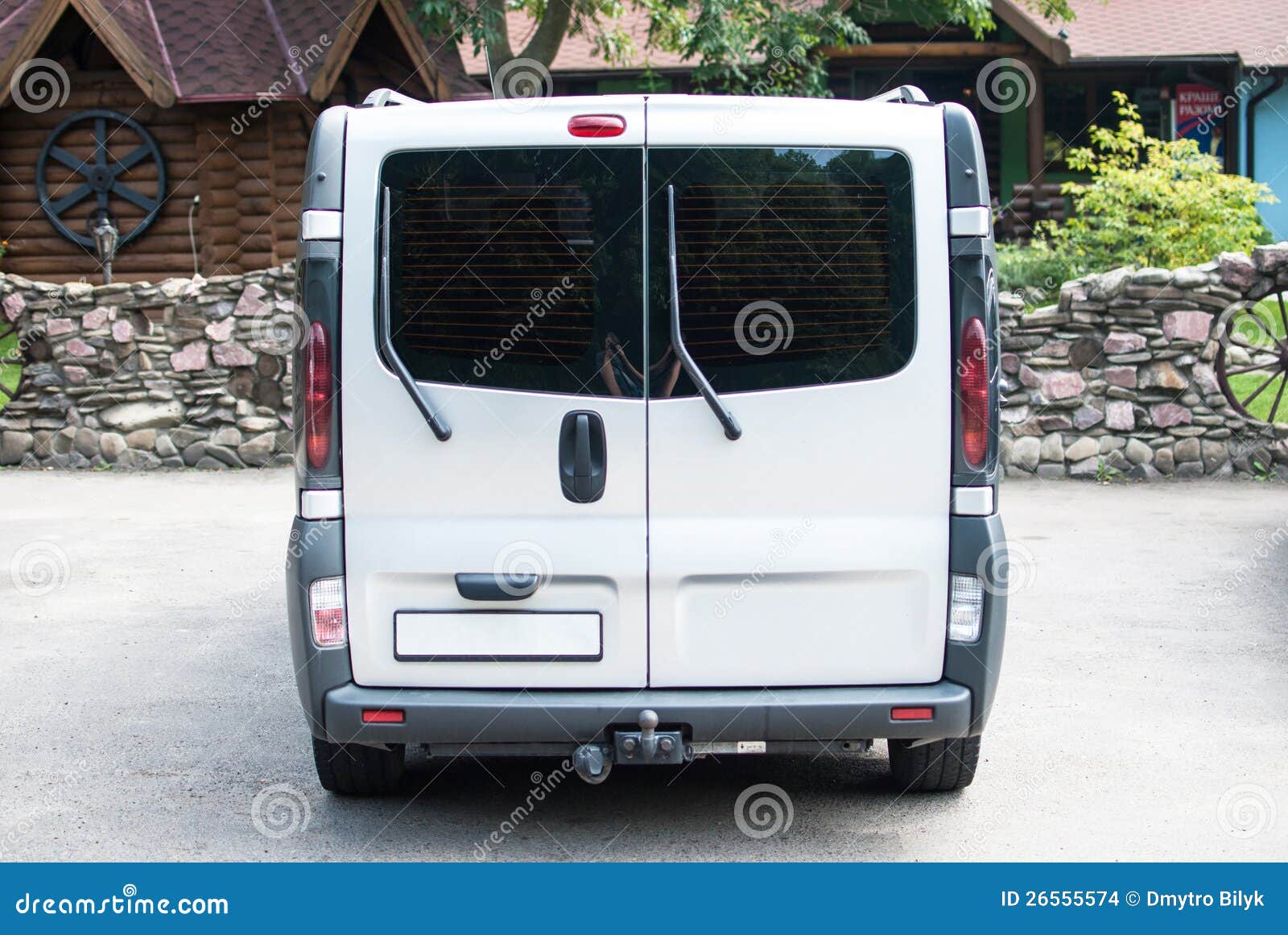 Back side of bus stock photo. Image of parked, latest - 26555574