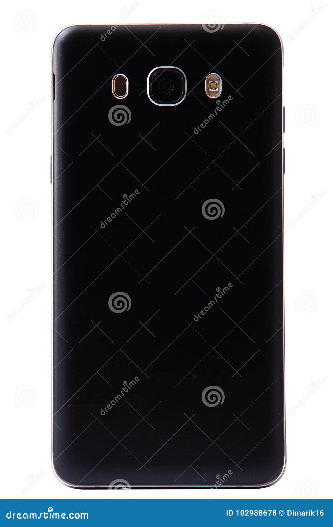 Back Side with Camera of Black Smartphone Stock Photo - Image of ...