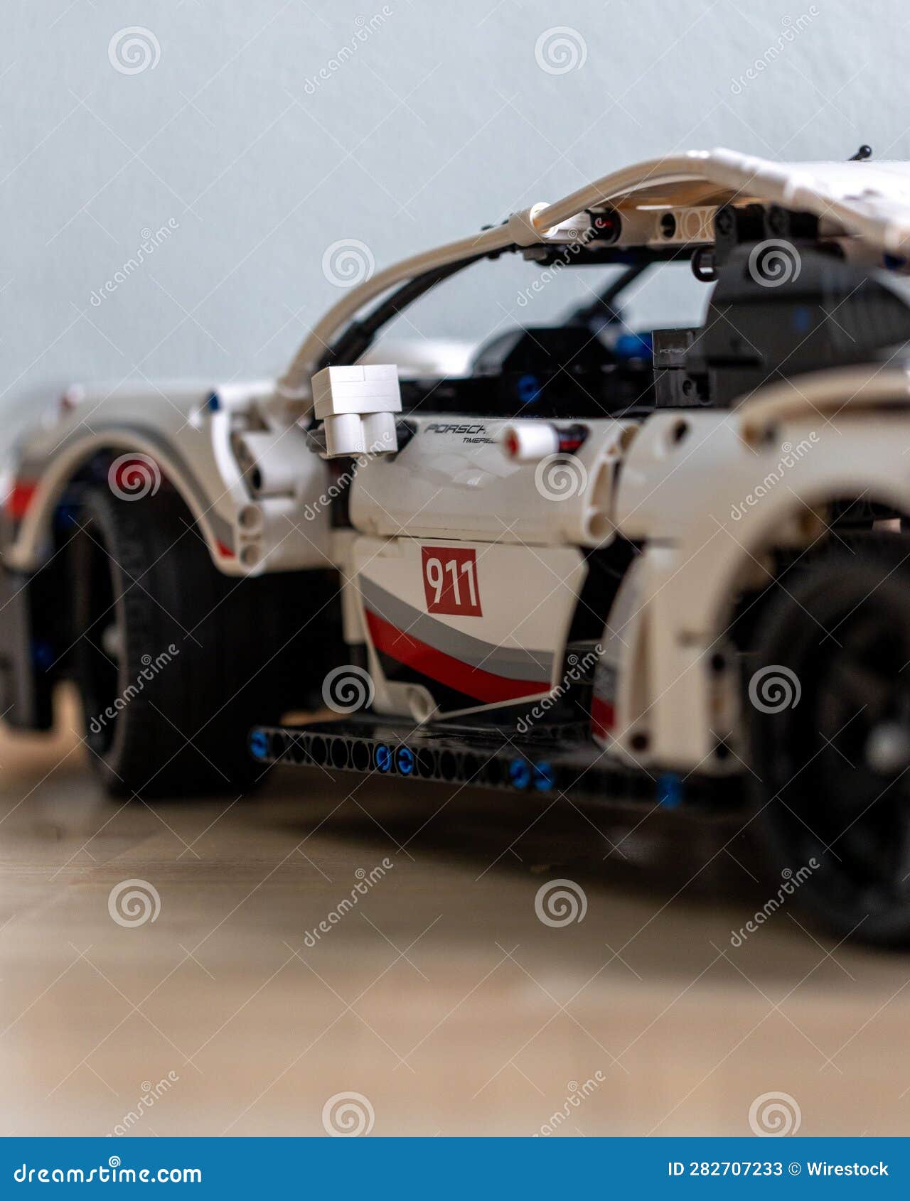 The Back Side of a Car Model on a Desk with a Toy Editorial Stock Photo ...