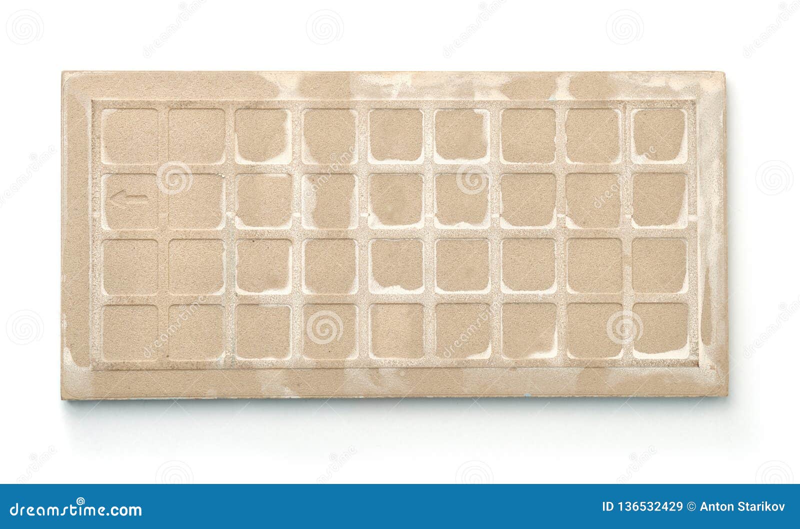 Back side of ceramic tile stock image. Image of aged - 136532429