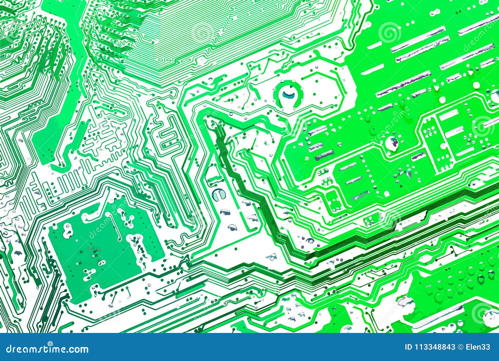 Back side circuit board stock vector. Illustration of circuit - 113348843
