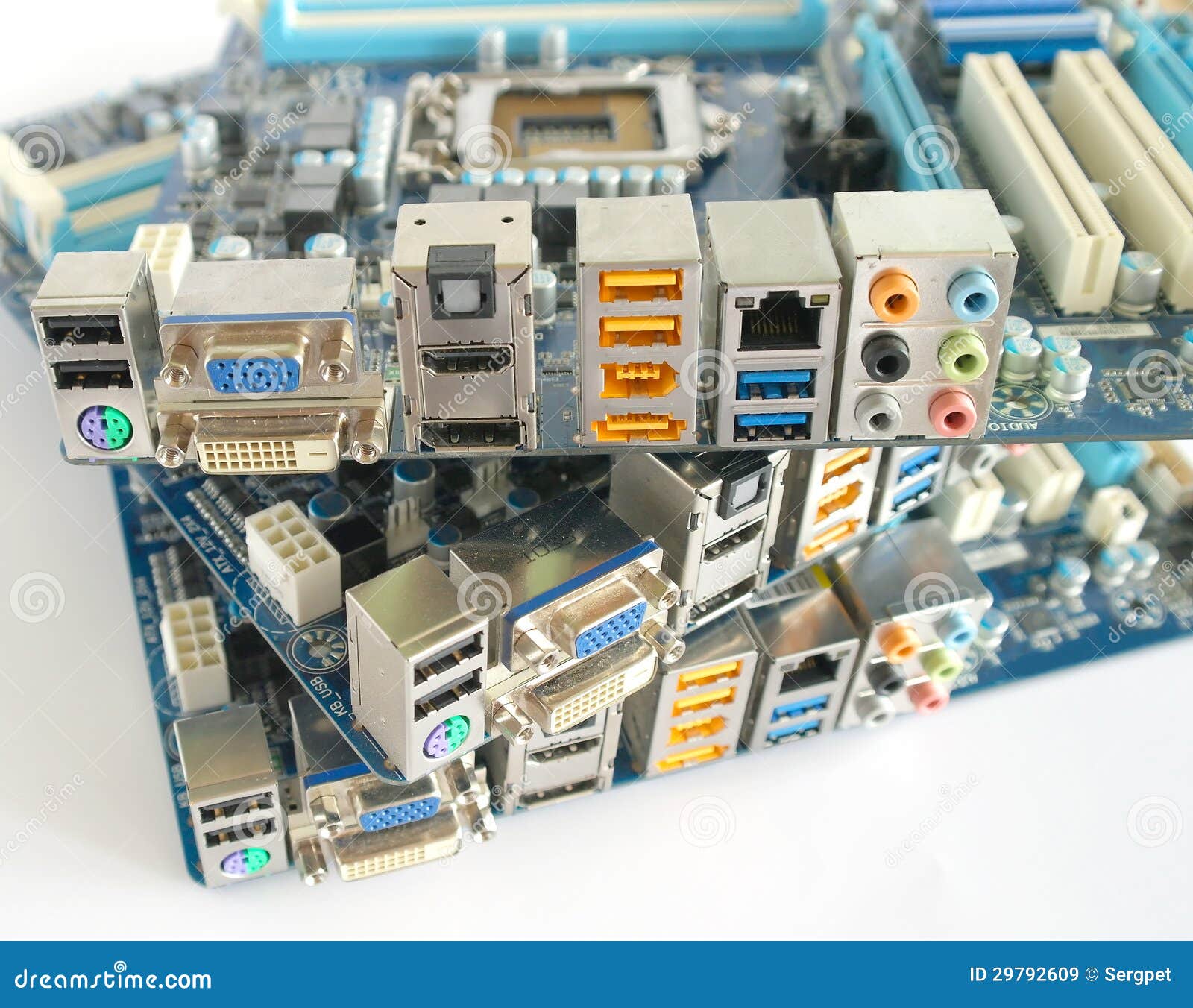 Back Side of Computer Main Boards Stock Image - Image of back, board ...