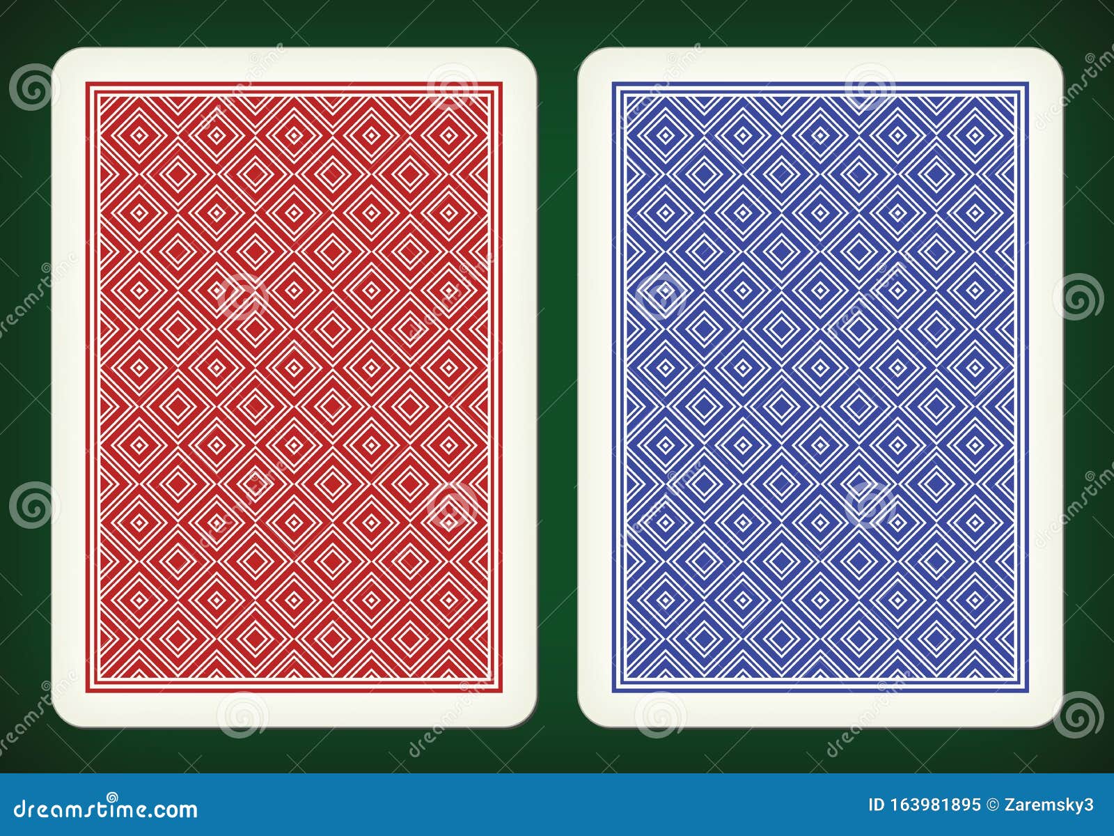 Back Side Design - Playing Cards Vector Illustration Stock Vector ...