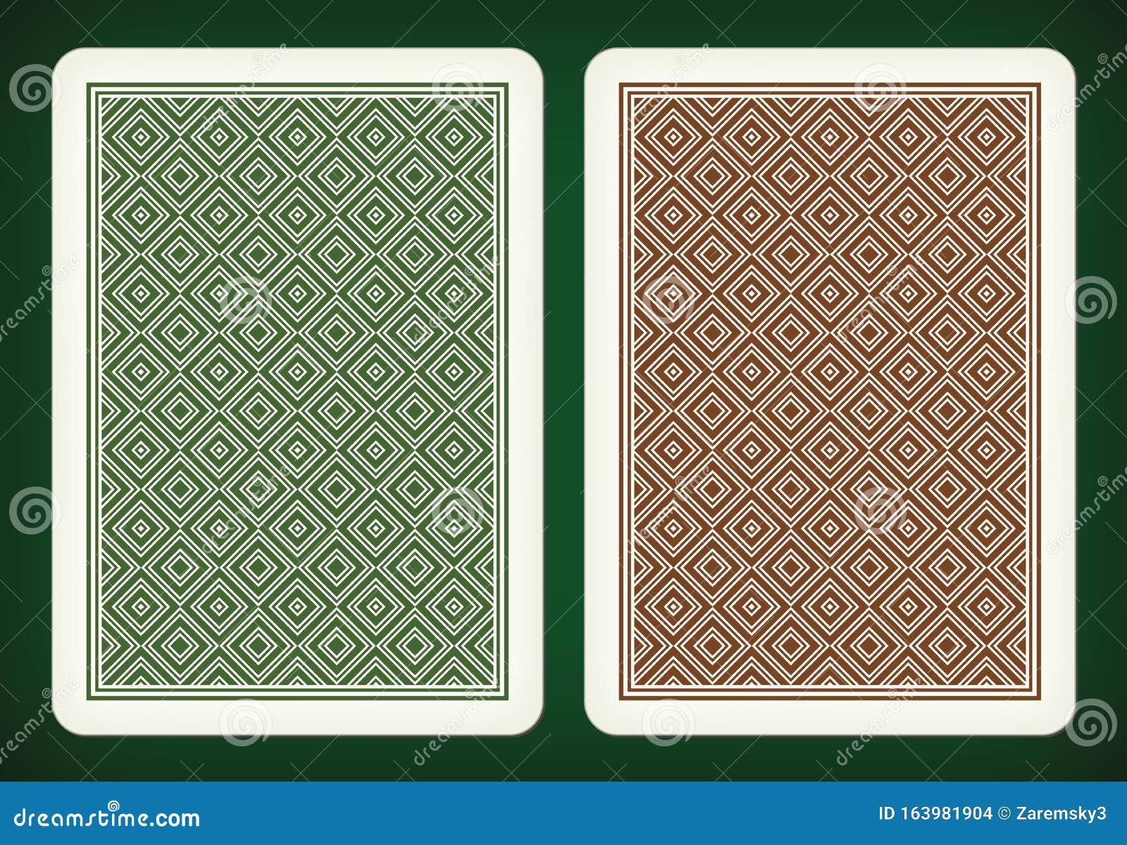 Back Side Design - Playing Cards Vector Illustration Stock Vector ...
