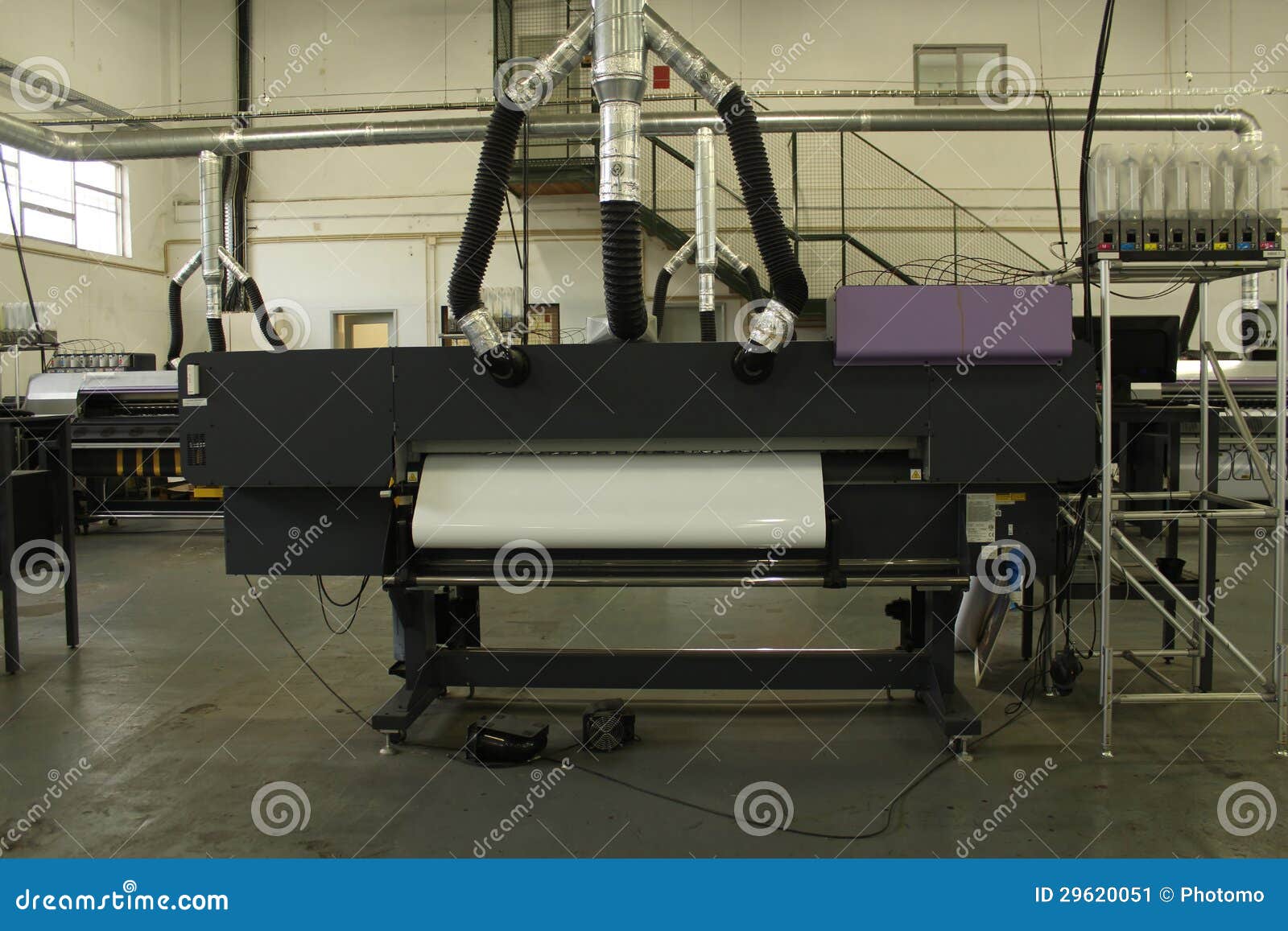 Back Side Digital Printing Machine Site Ink Stock Image - Image of ...
