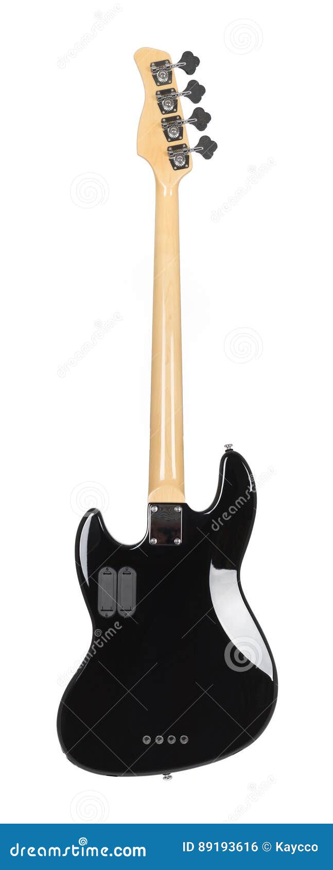 Back Side of Electric Bass Guitar Stock Photo - Image of music ...
