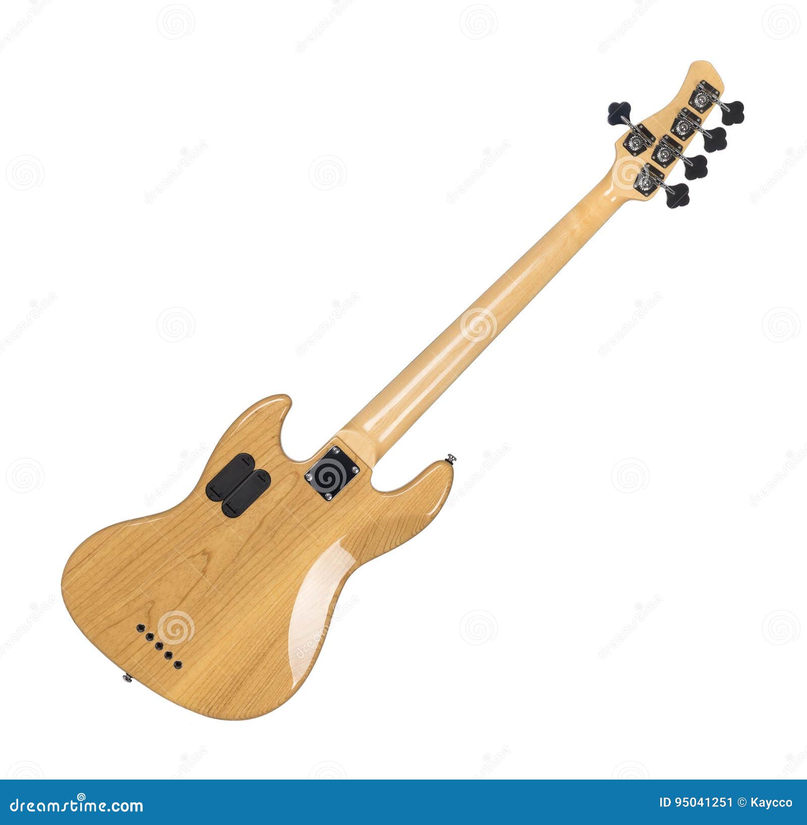 Back Side of Electric Bass Guitar Stock Image - Image of jazz, chord ...