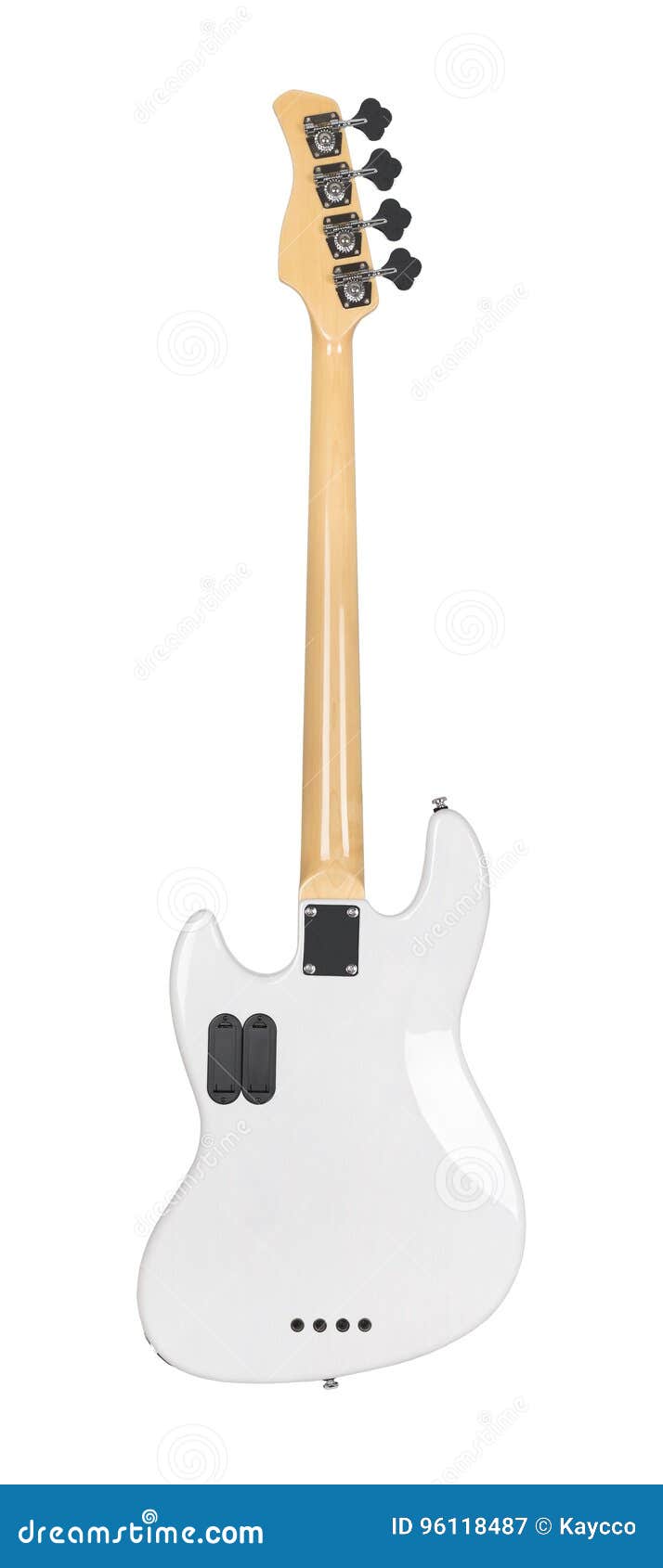 Back Side of Electric Bass Guitar Stock Image - Image of musician ...