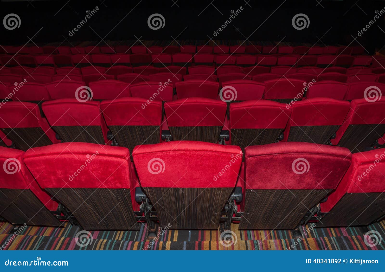 Back Side Empty Seat in Thearter Stock Photo - Image of musical, back ...