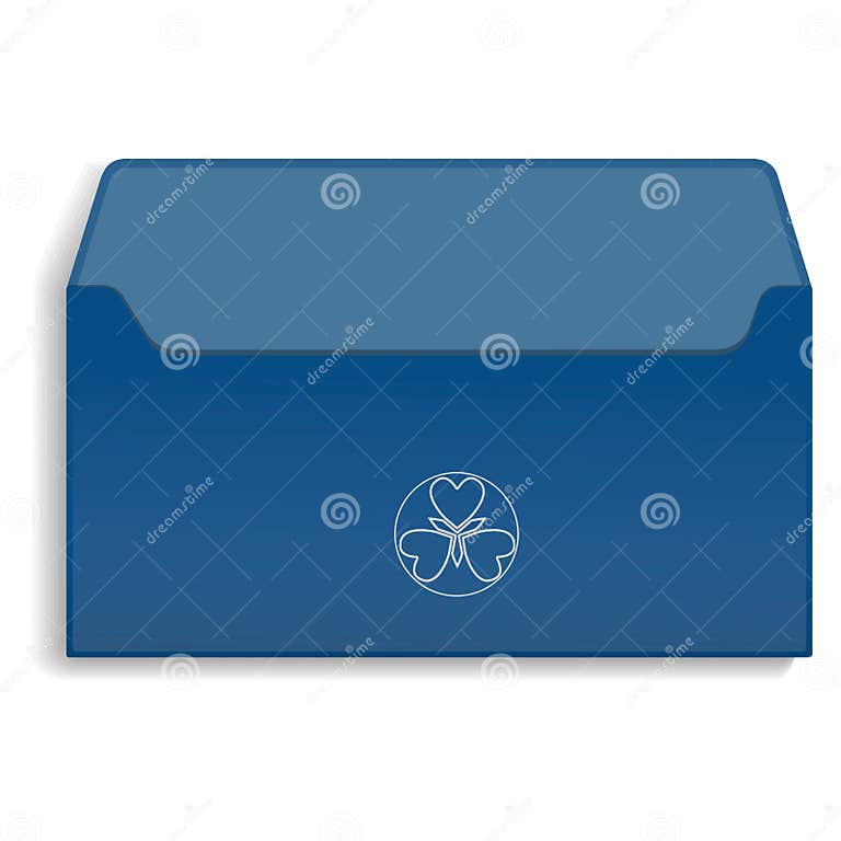 Back Side of Envelope Icon, Realistic Style Stock Vector - Illustration ...