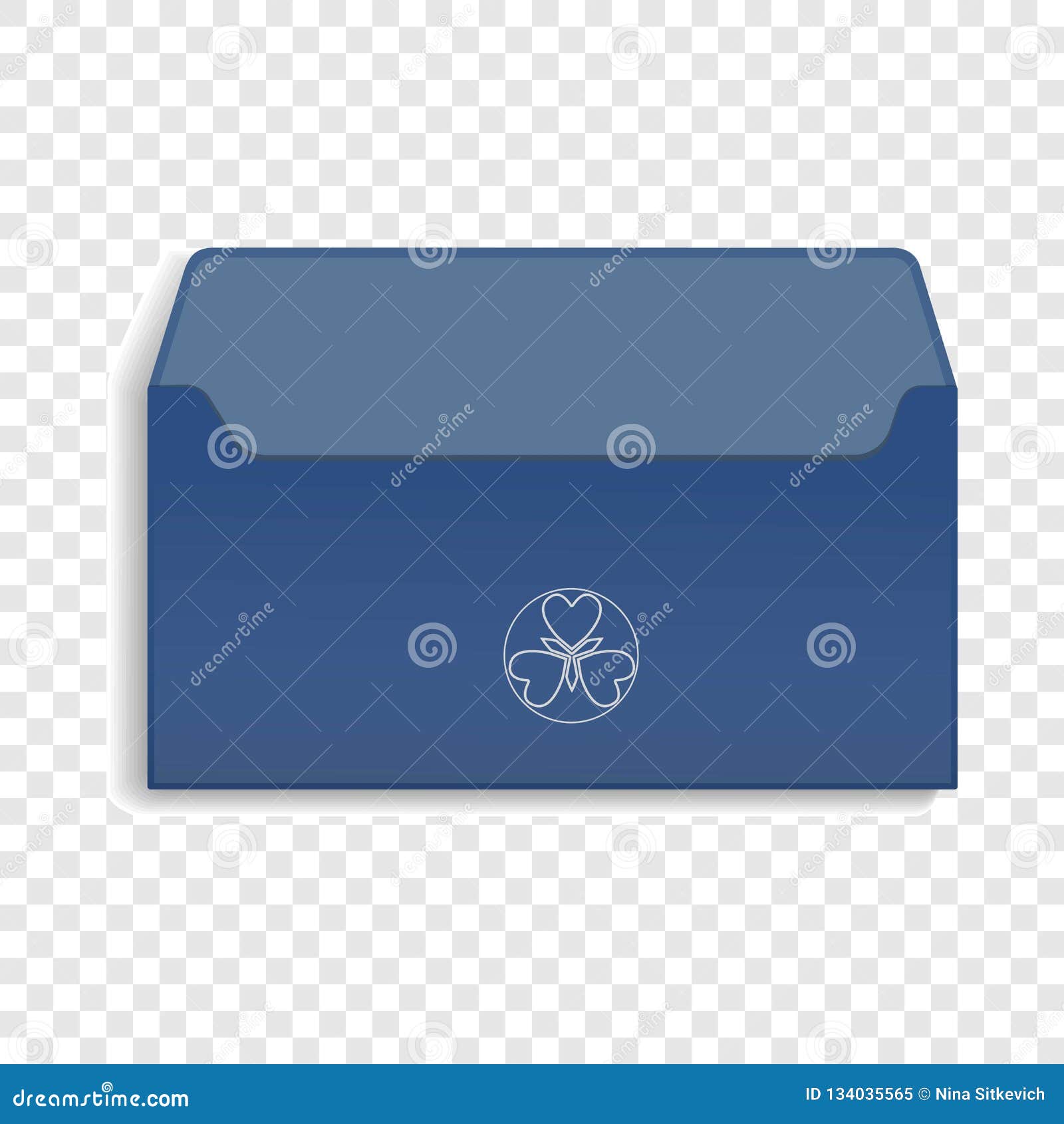 Back Side of Envelope Icon, Realistic Style Stock Vector - Illustration ...