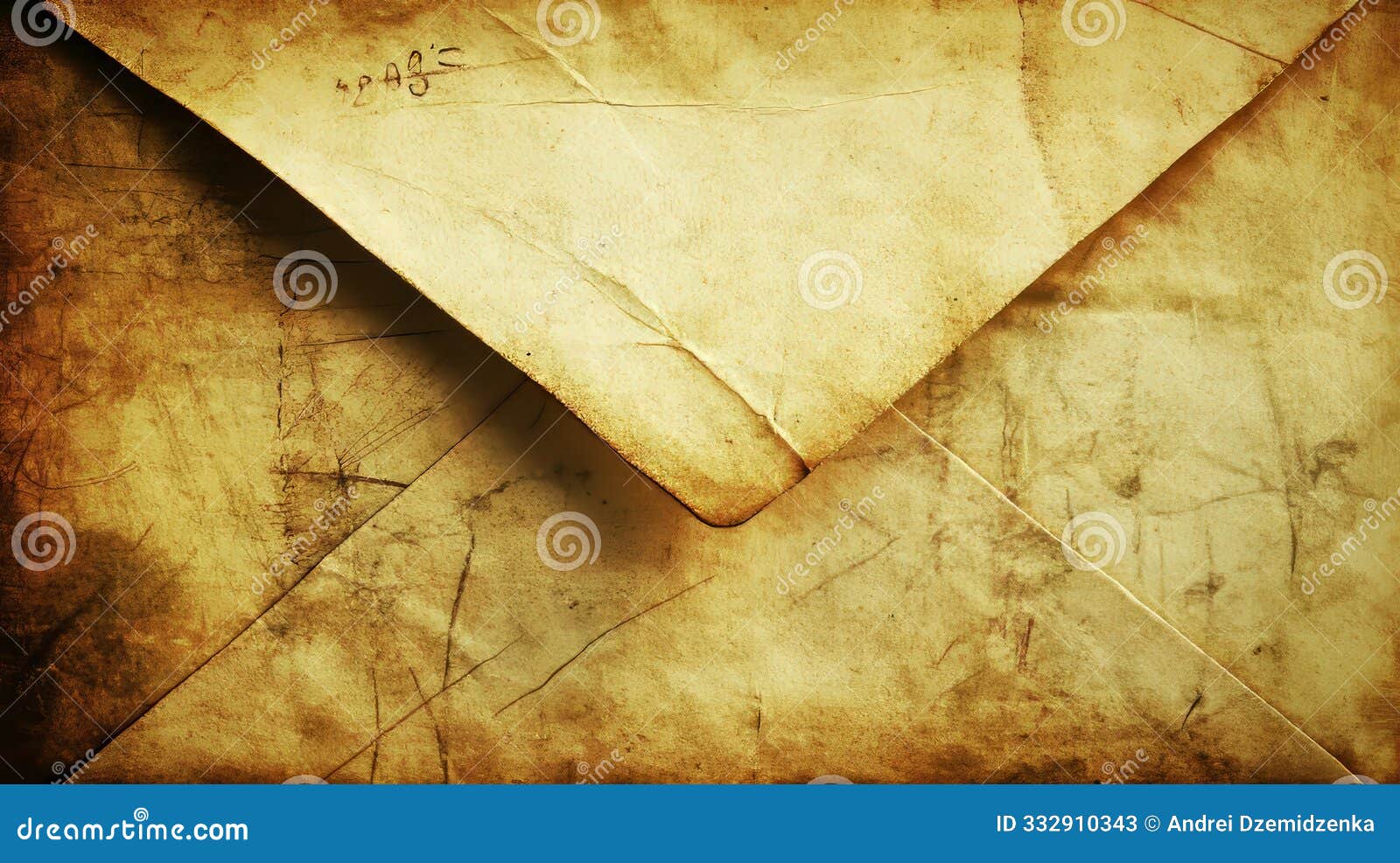The Back Side of the Envelope is Textured for Copy Space, and Has an ...