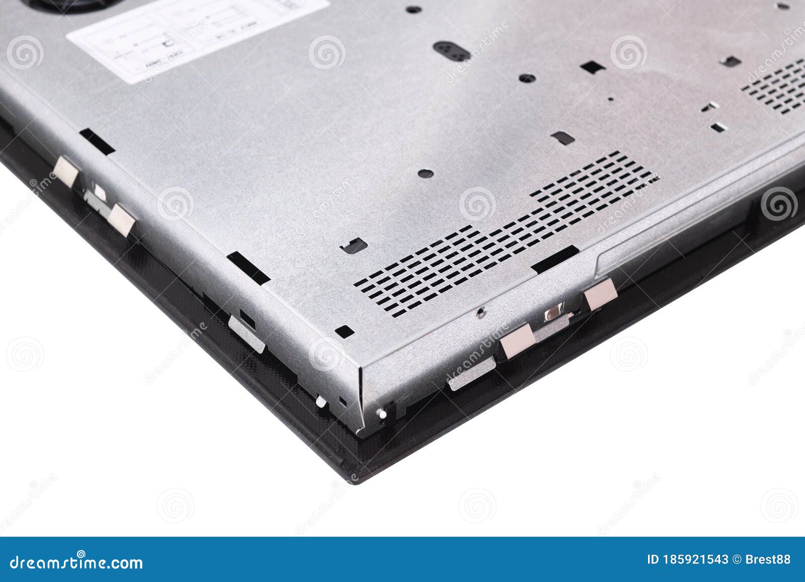 The Back Side of the Hob. Induction Cooker on a White Background ...