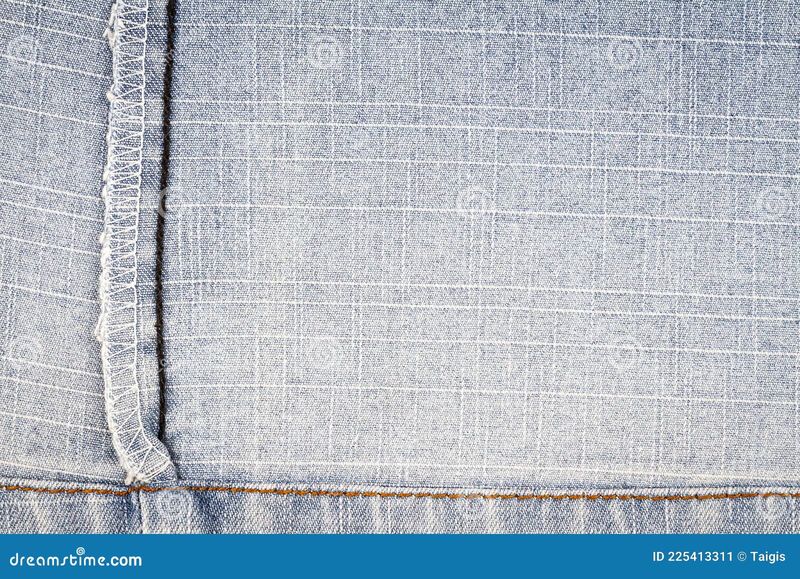 Back side of jeans fabric stock image. Image of detail - 225413311