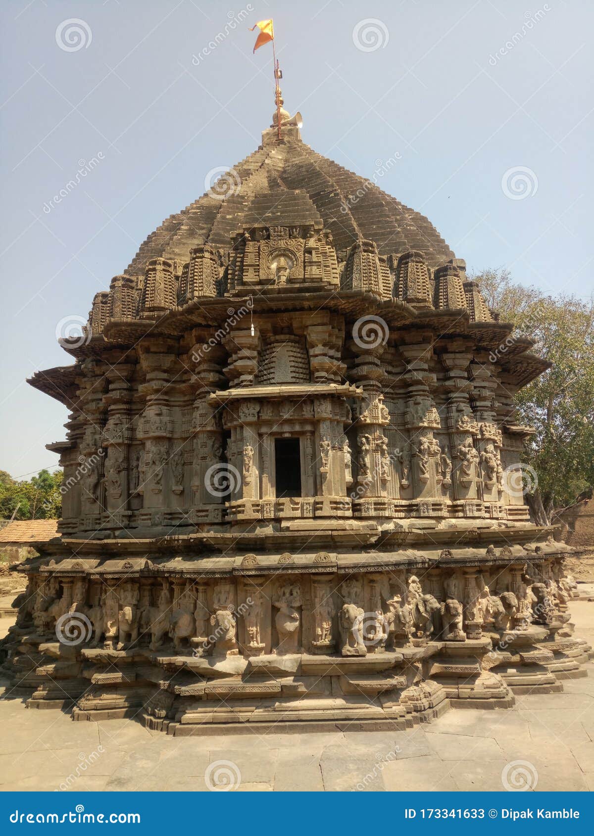 Back Side Kopeshwar Temple, Khidrapur Stock Image - Image of temple ...