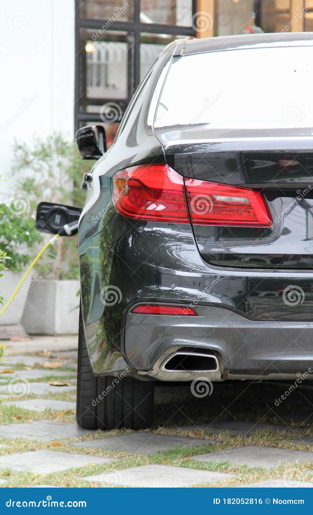 Back side of a luxury car stock photo. Image of style - 182052816