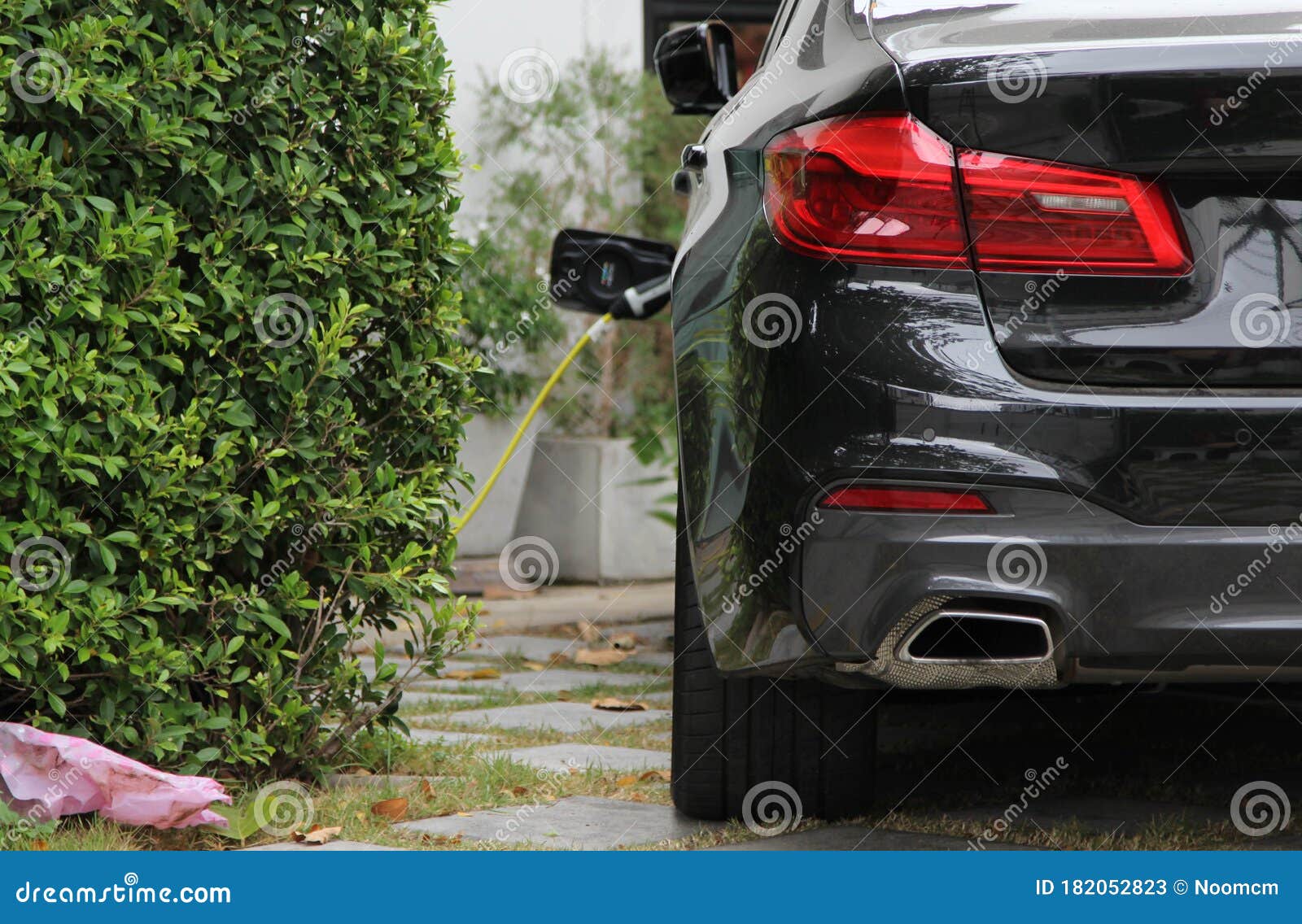Back side of a luxury car stock image. Image of rear - 182052823