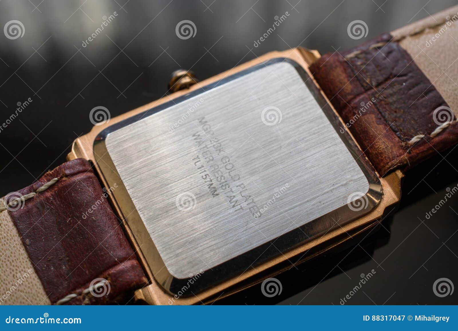 Back Side of Men`s Wristwatches. Stock Image - Image of elegant, date ...