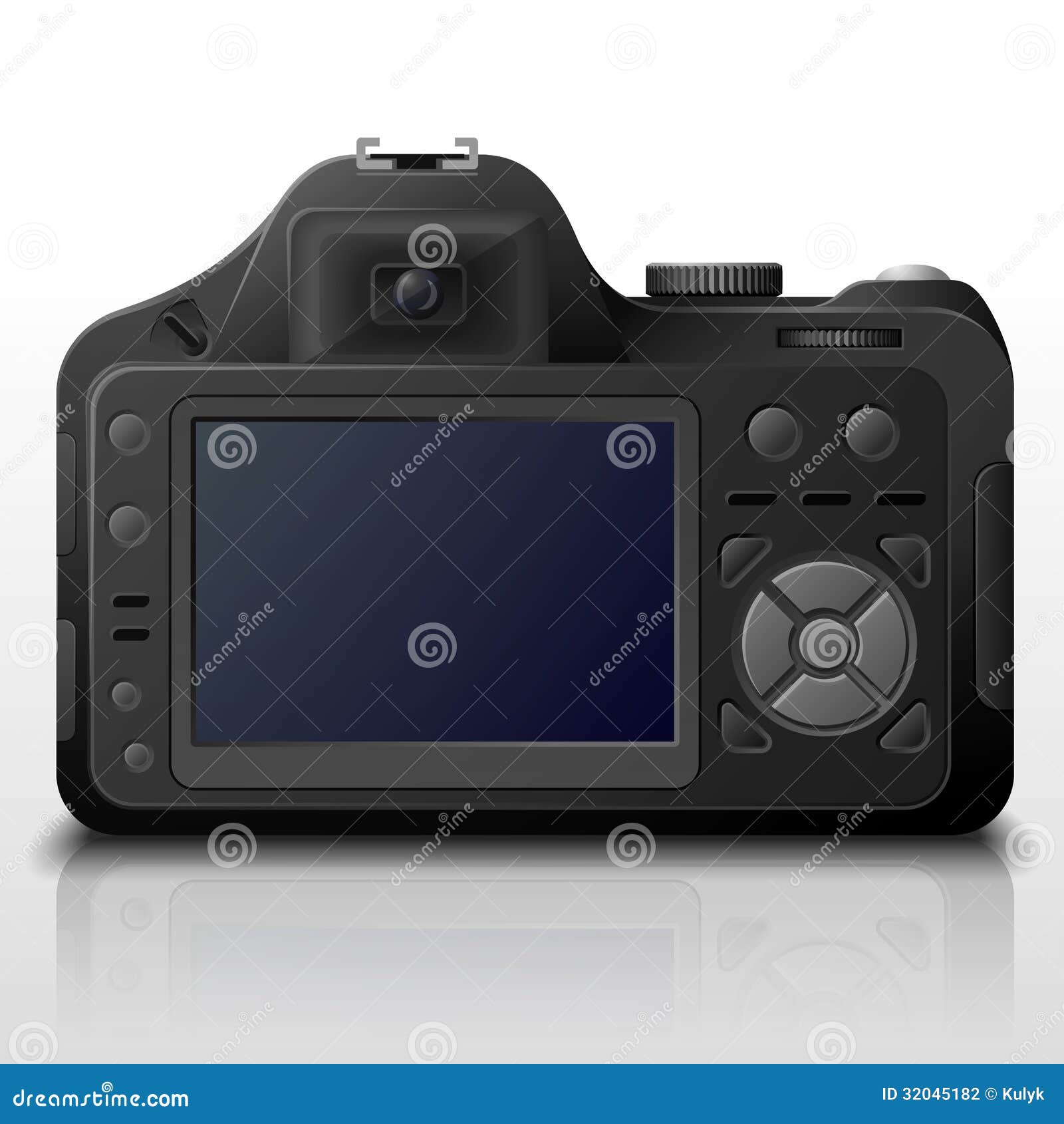 Back Side of Modern Digital Camera Stock Vector - Illustration of ...