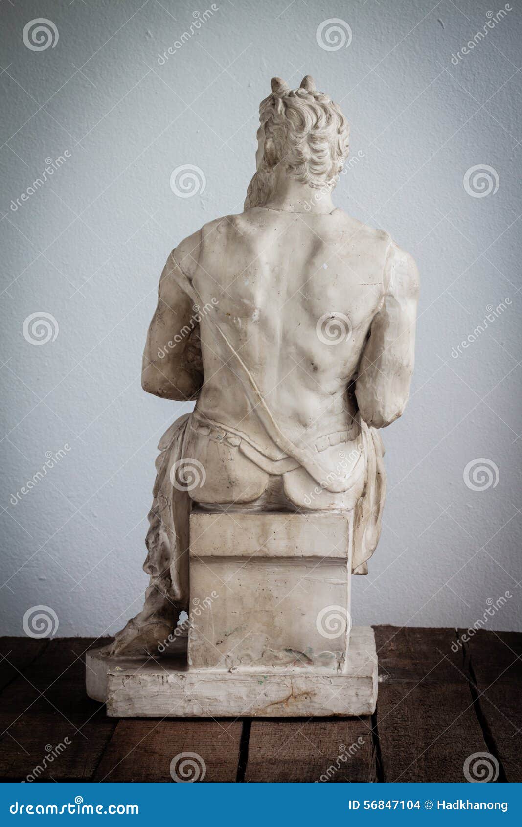 Back side of Moses statue stock photo. Image of famous - 56847104