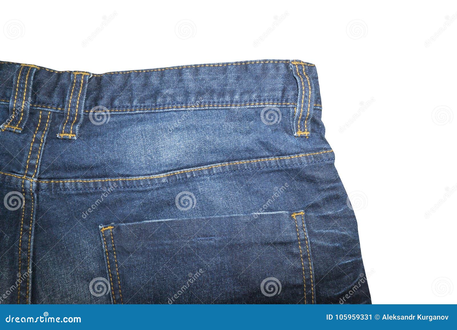 Back Side of New Blue Jeans Close Up Stock Image - Image of decor ...