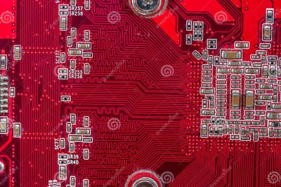 Back Side Old Electronic Circuit Board Stock Image - Image of equipment ...