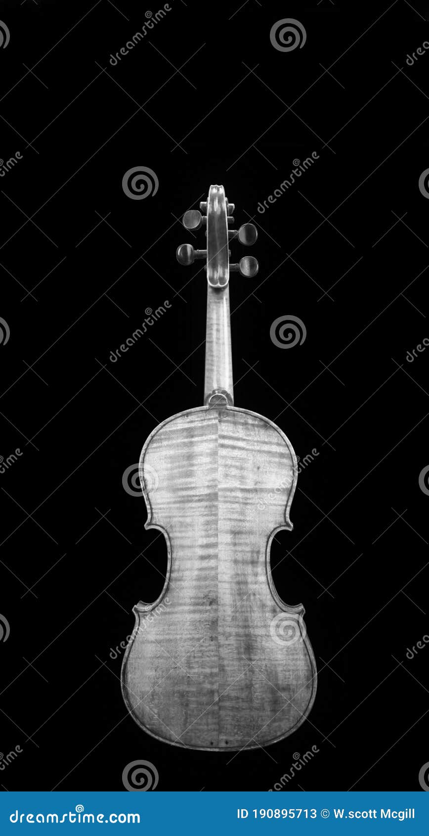 Old Antique Violin stock image. Image of scroll, classic - 190895713